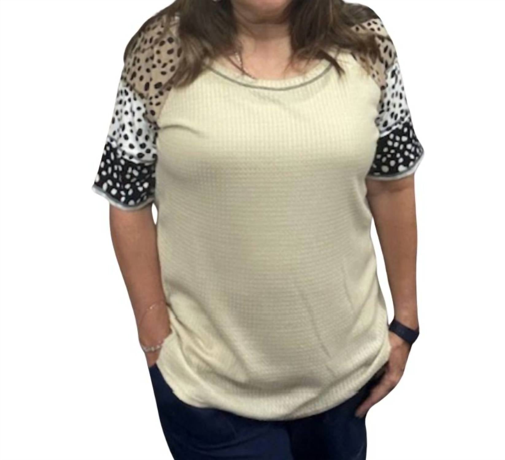 Bibi - Printed Short Sleeve Tee Top – Snagged & Bagged