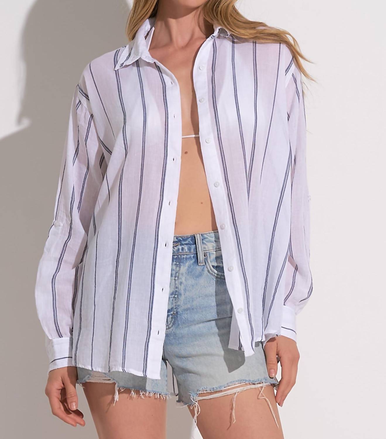 Elan - Striped Destination Cover Up – Snagged & Bagged