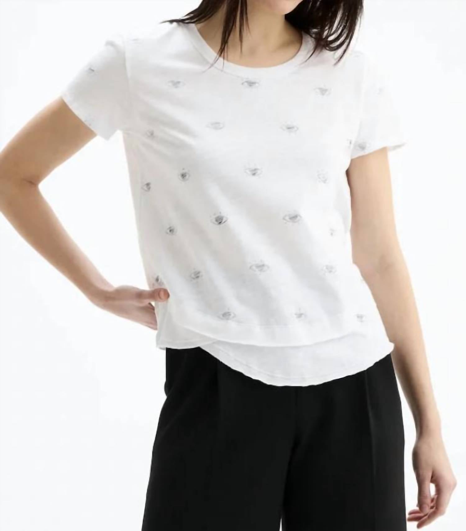 Chrldr - LOVING EYES AVA MOCK LAYER T-SHIRT – Snagged & Bagged