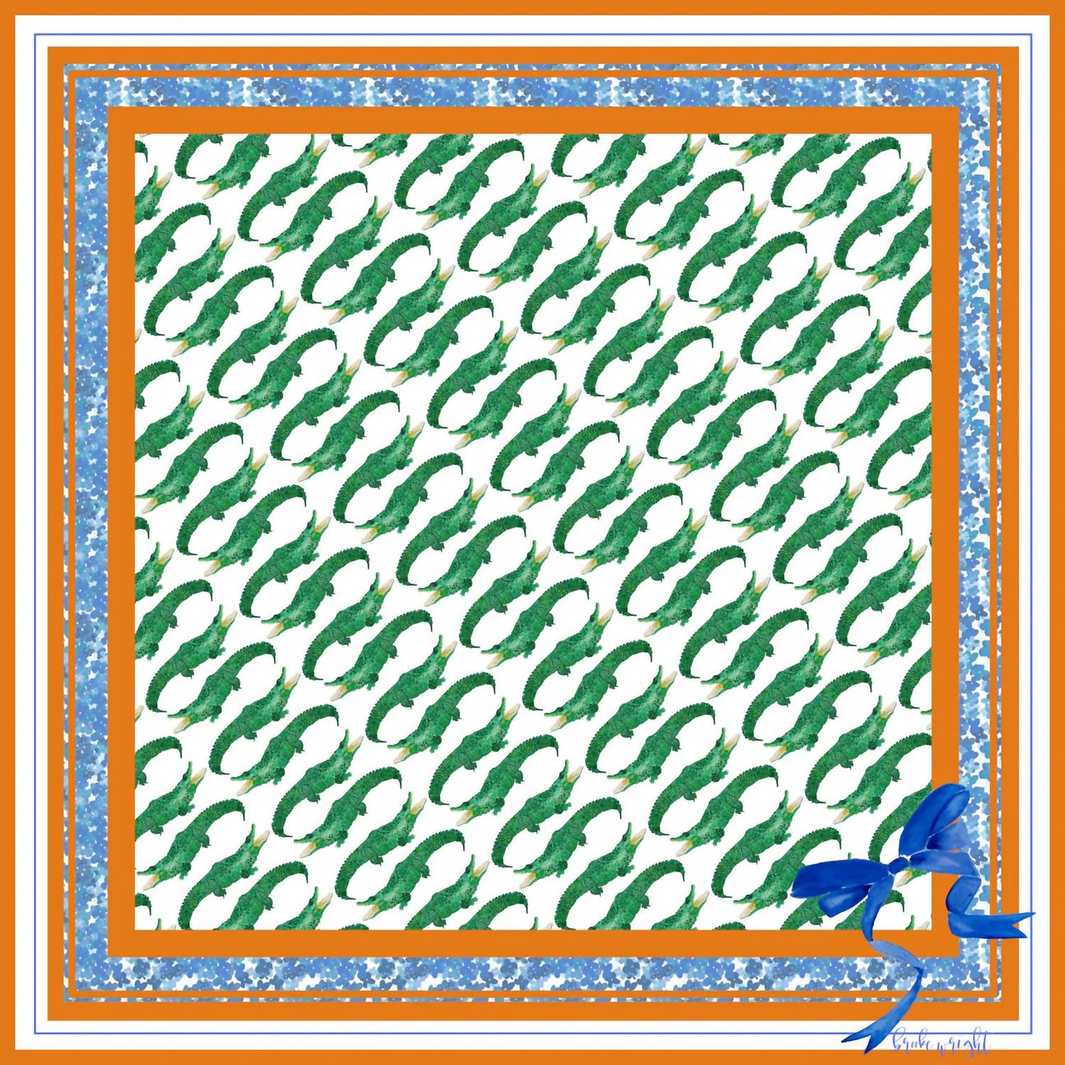 Brooke Wright - Women's Silk Gator Scarf – Snagged & Bagged
