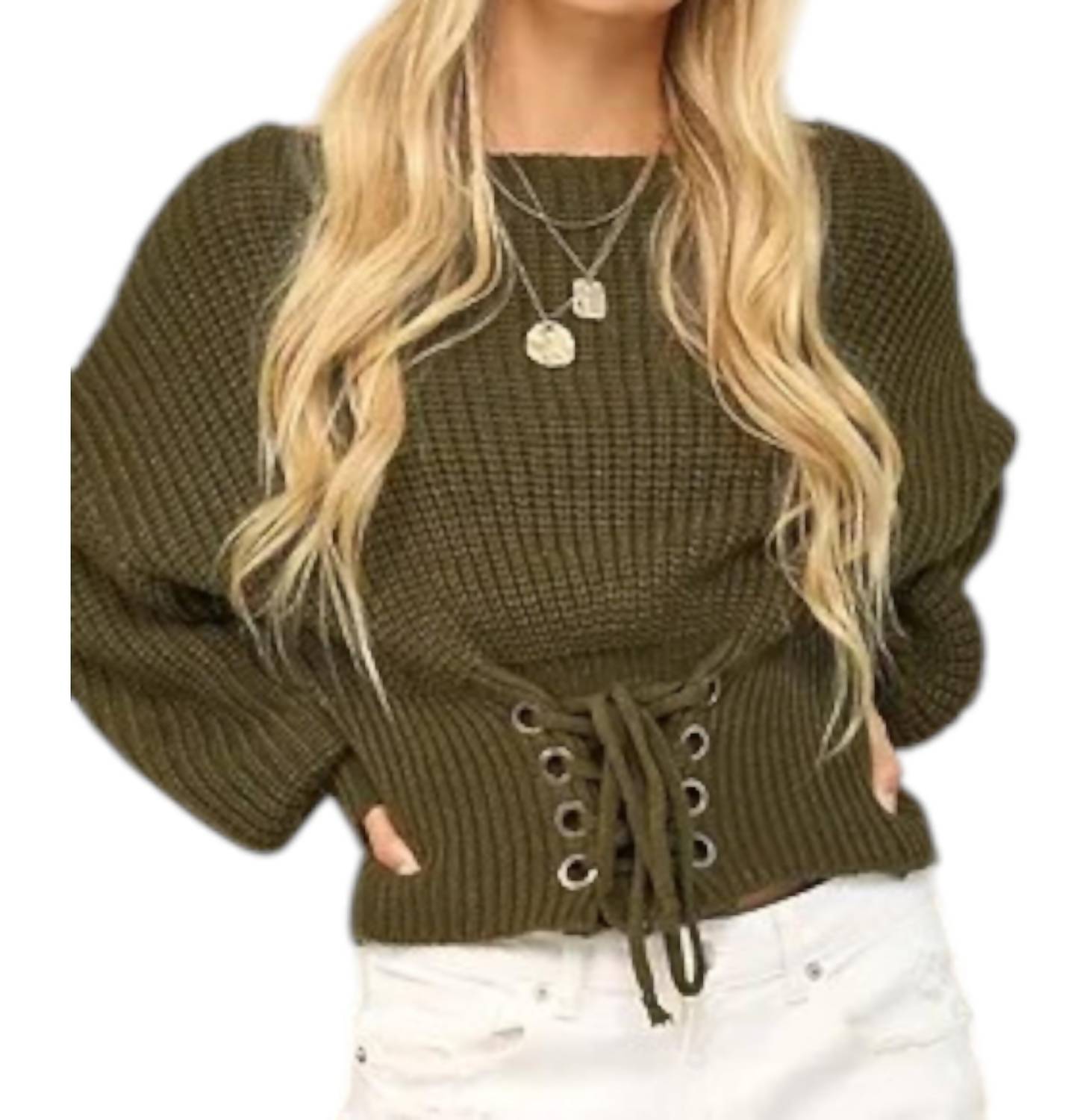 Soul Thread - CROPPED WAIST BAND WITH EYELET TIE TOP – Snagged & Bagged