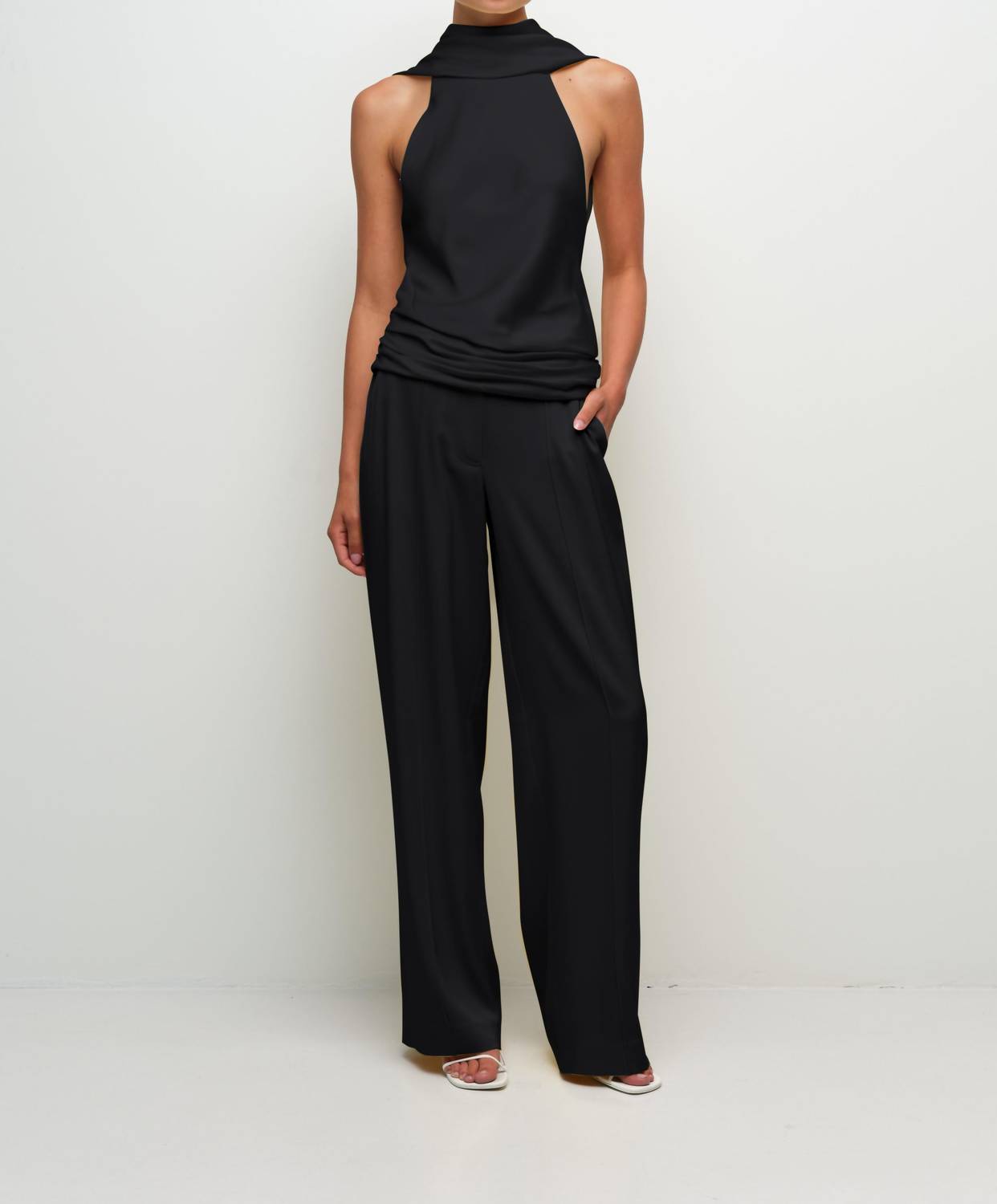 Jonathan Simkhai - SAMIRA SATIN DRAPE TOP – Snagged & Bagged