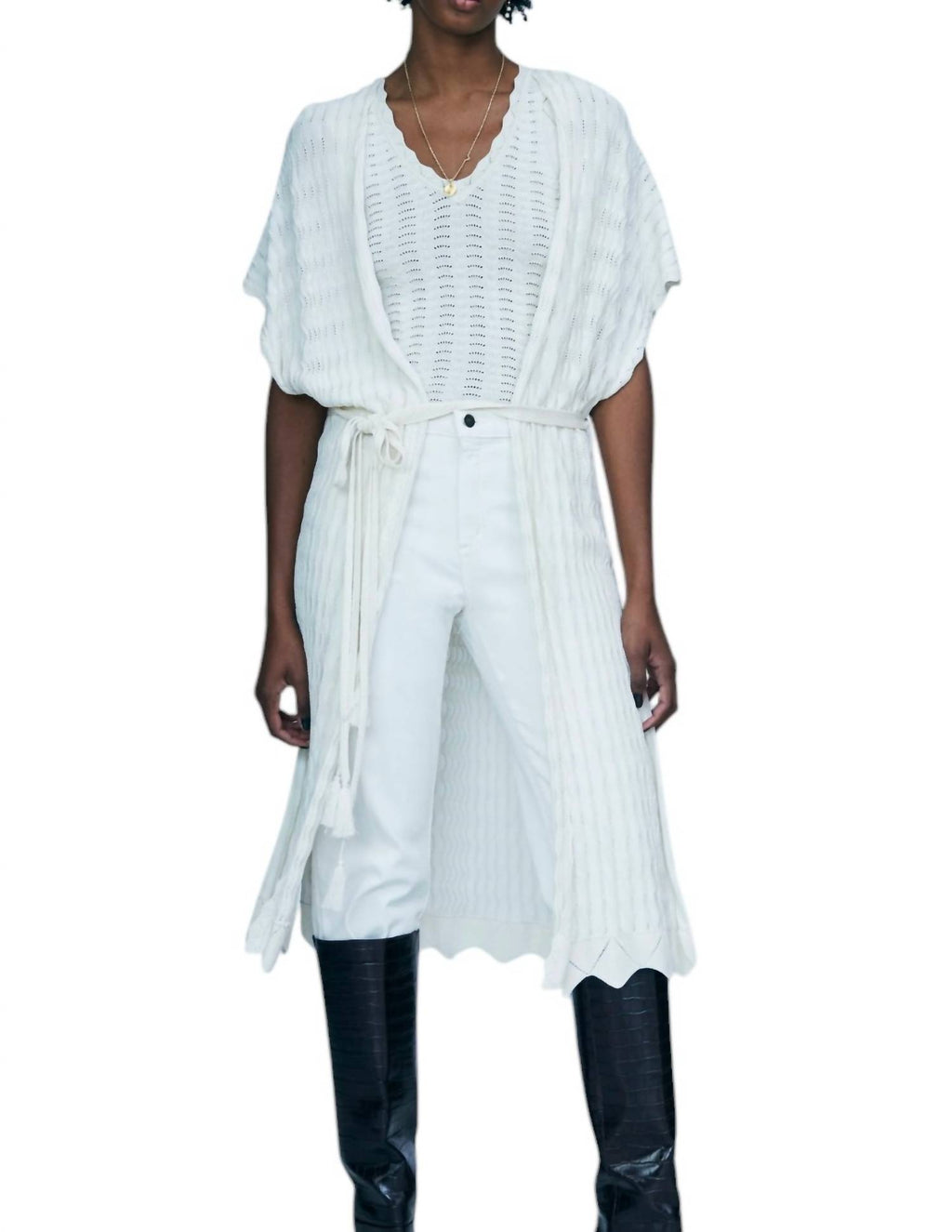 Iris Setlakwe - KNIT BELT CARDIGAN – Snagged & Bagged
