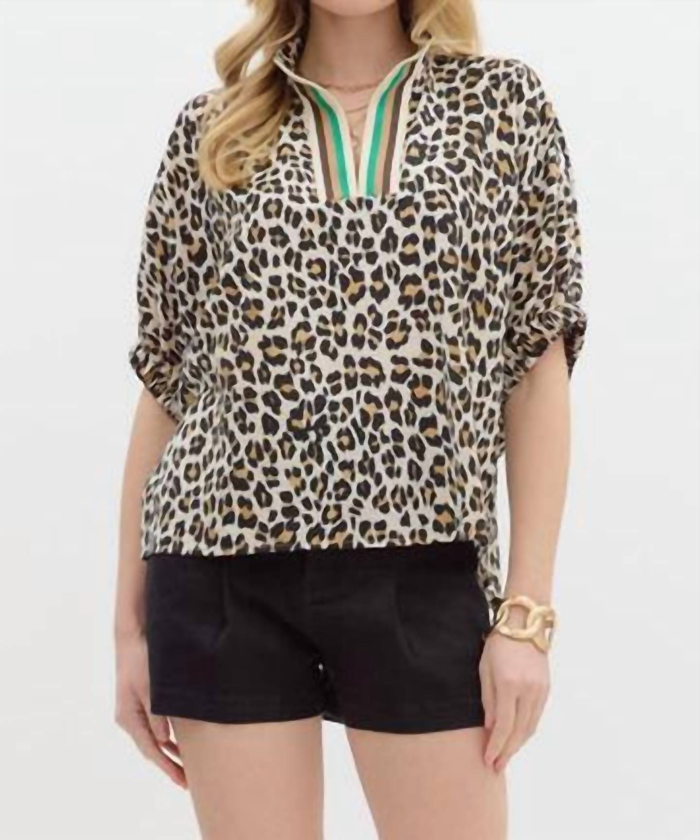 Entro - Leopard Print Blouse – Snagged & Bagged