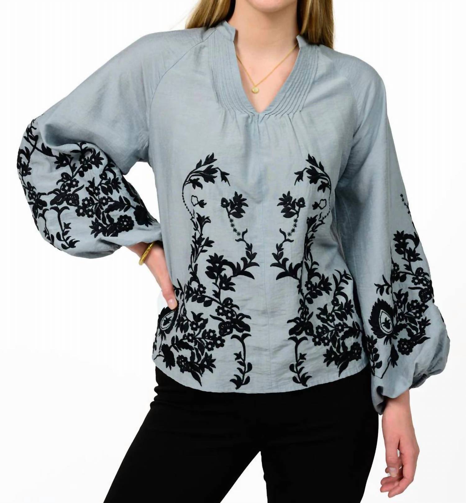 Ivy Jane - Poet Embroidered Top – Snagged & Bagged