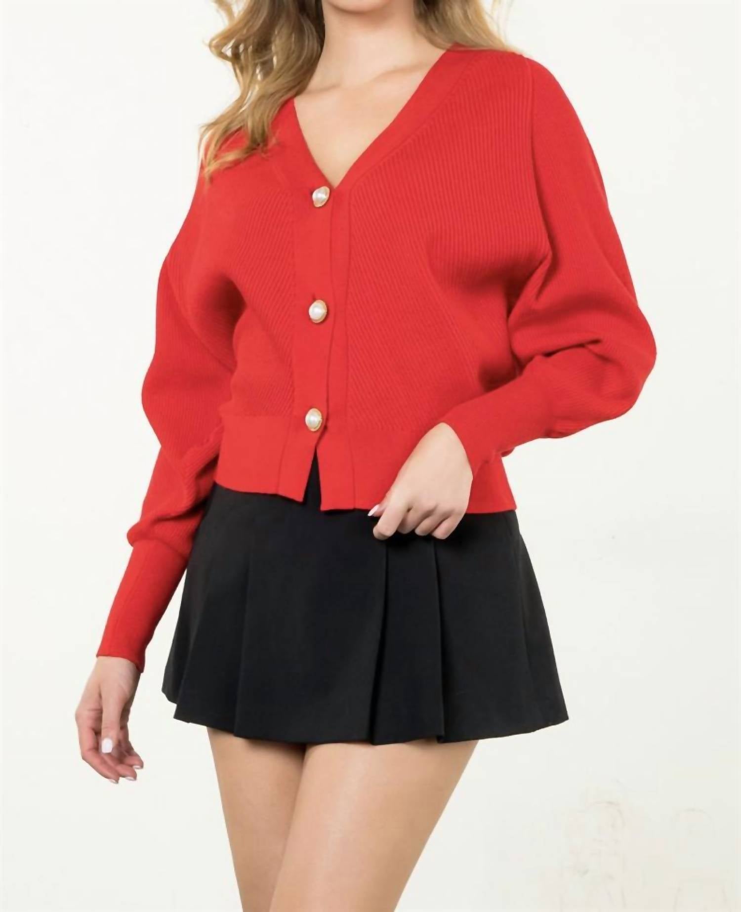 Thml - Pearl Button Sweater – Snagged & Bagged