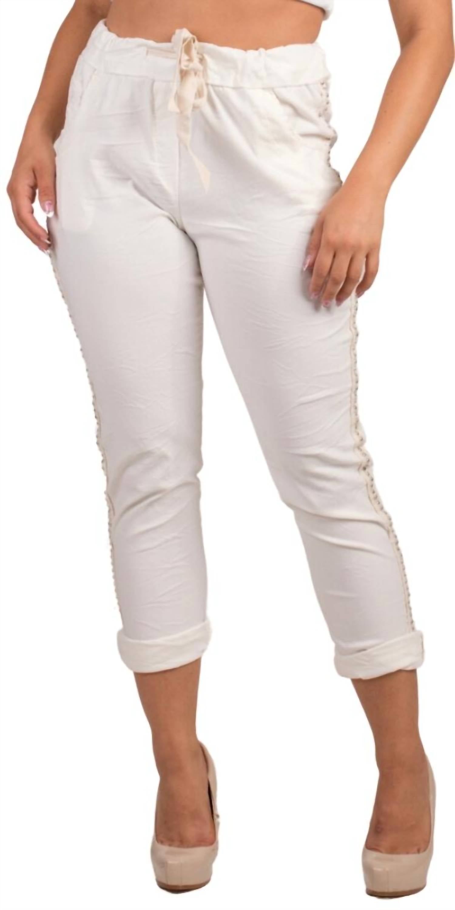 Gigi Moda - Caterina Cotton Slim Pants – Snagged & Bagged