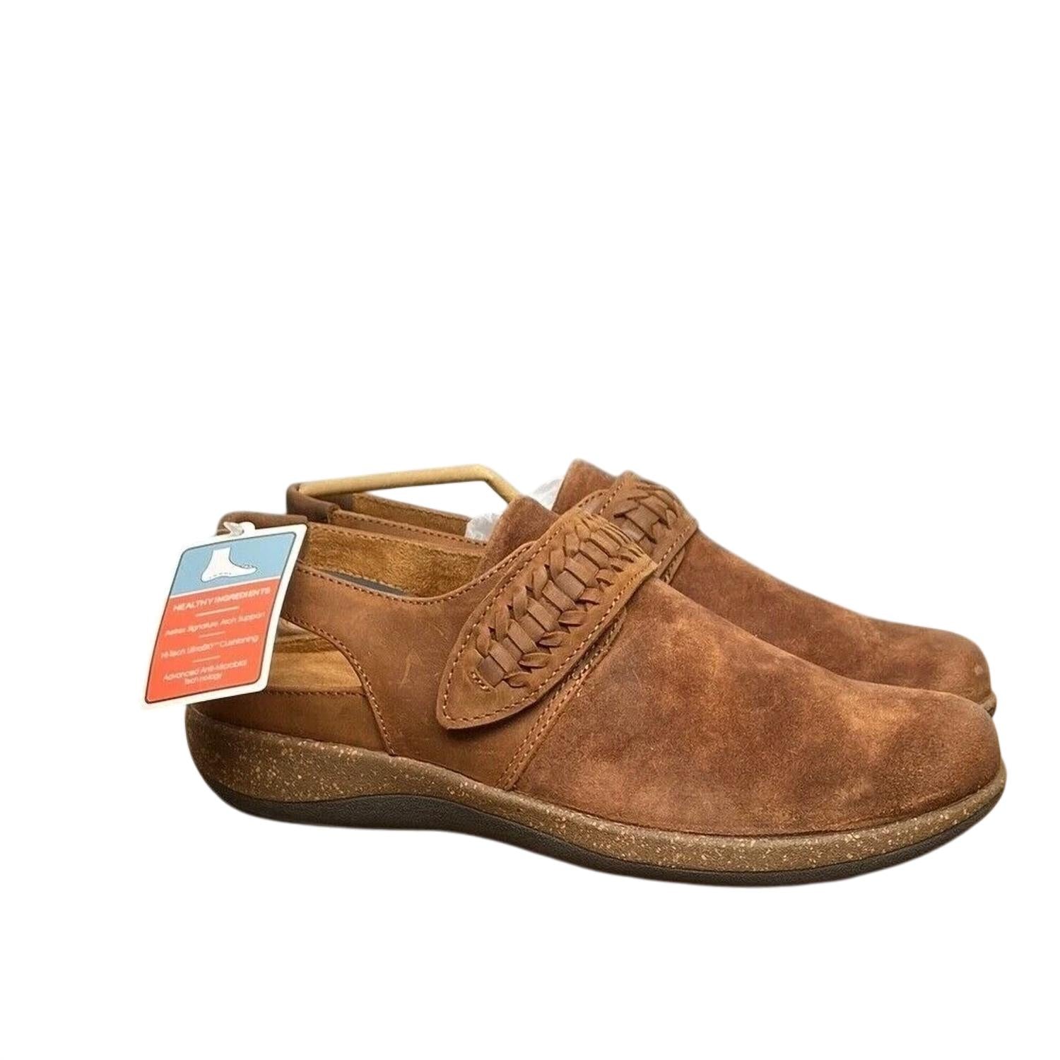 Aetrex - Women's Leni Leather Slingback Clog – Snagged & Bagged