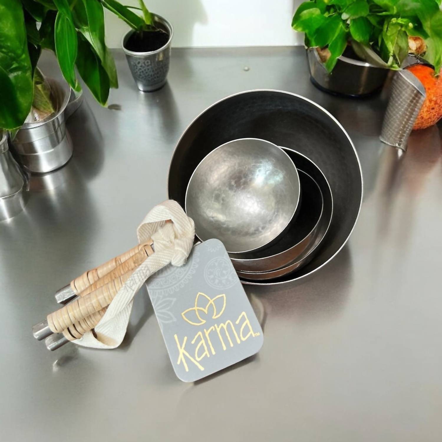Karma - Catalina Cane-Wrapped Measuring Cups – Snagged & Bagged