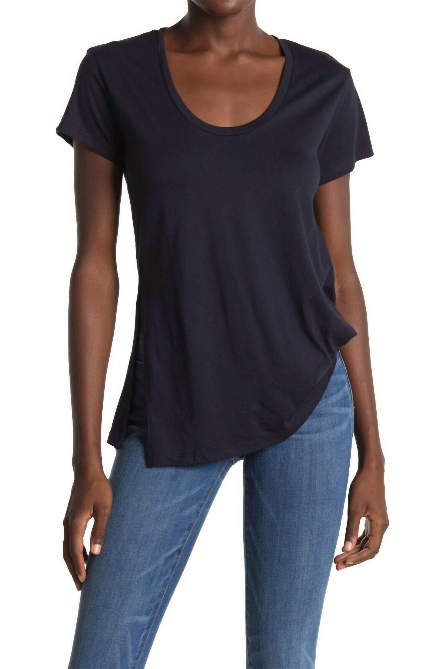 Habitual - Asymmetrical Hem Tencel Tuck Cotton Shirt – Snagged & Bagged