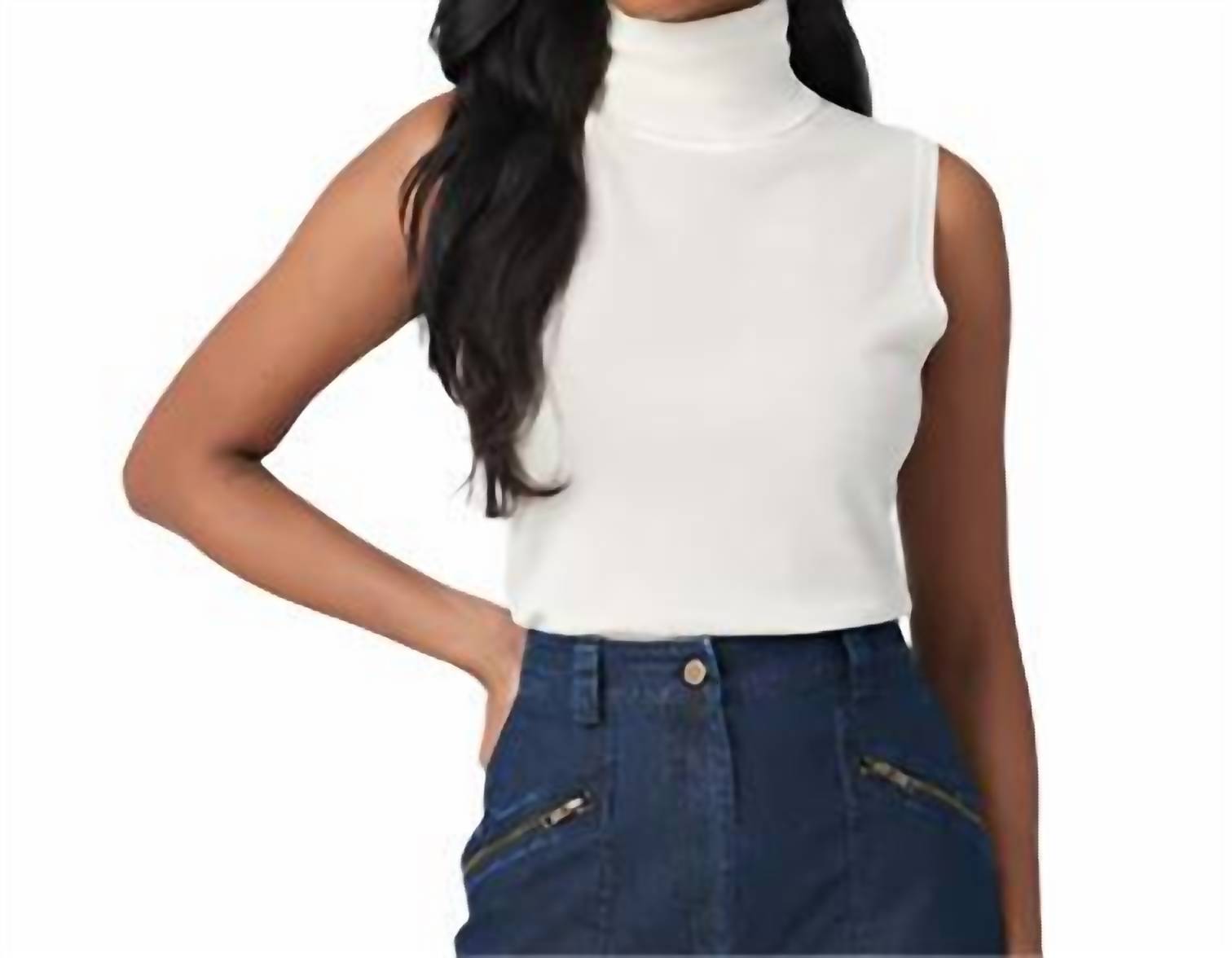 Iris Setlakwe - Merino Blend Sleeveless Turtleneck Top – Snagged & Bagged