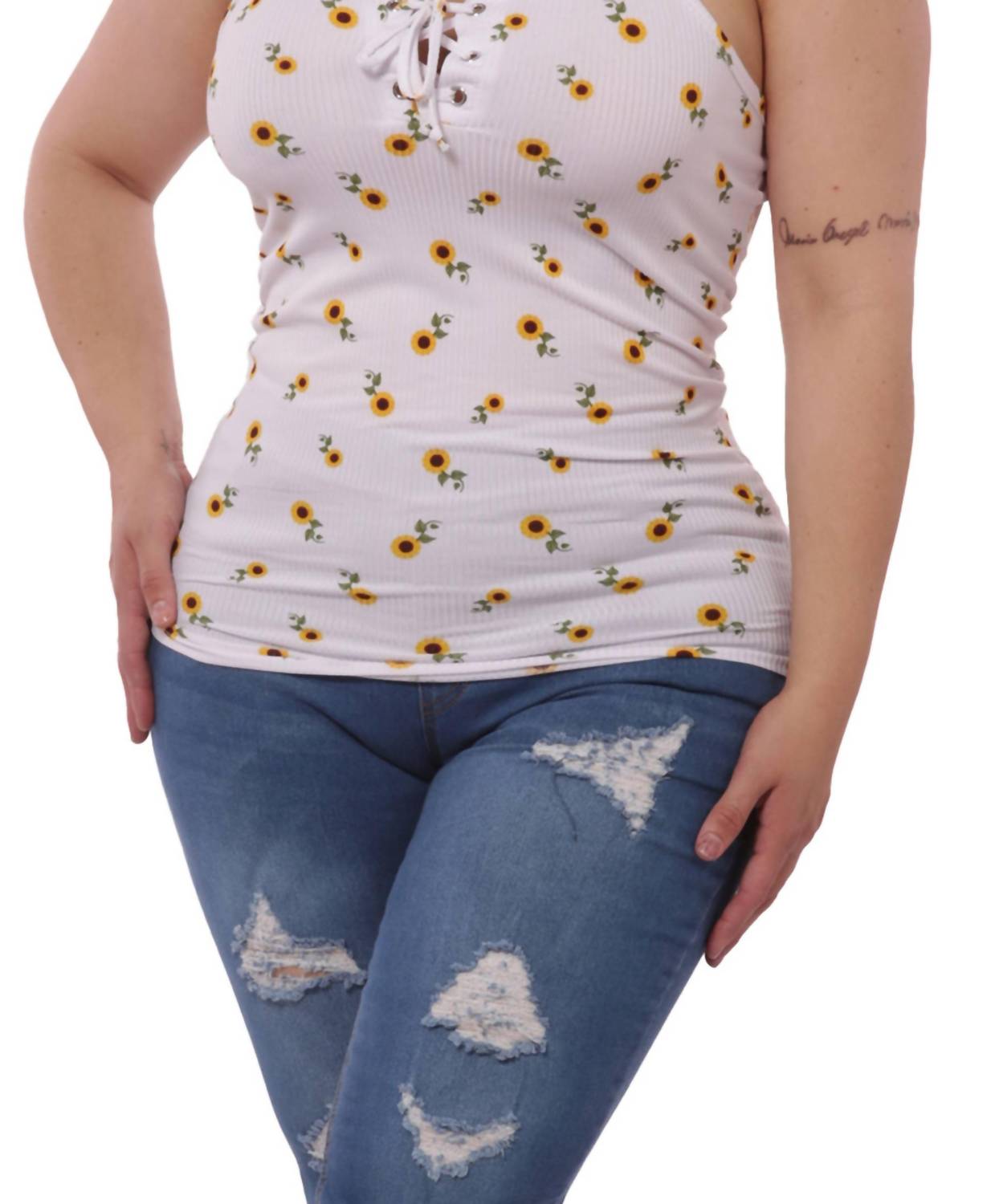 Perfectly Imperfect - Lace-up Tank Tops - Plus – Snagged & Bagged