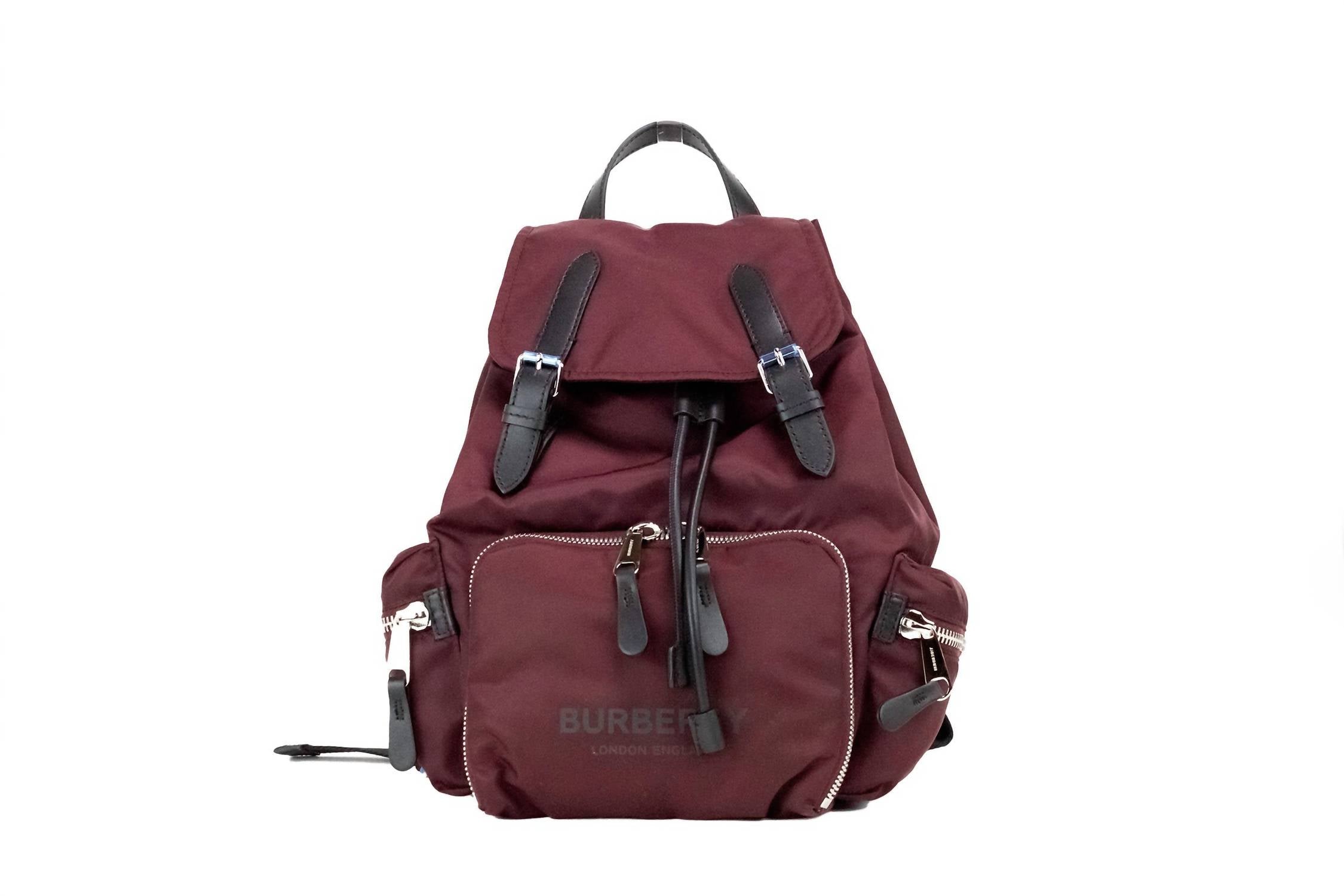 Burberry - Unisex Medium Drawstring Flap Rucksack Bag – Snagged & Bagged