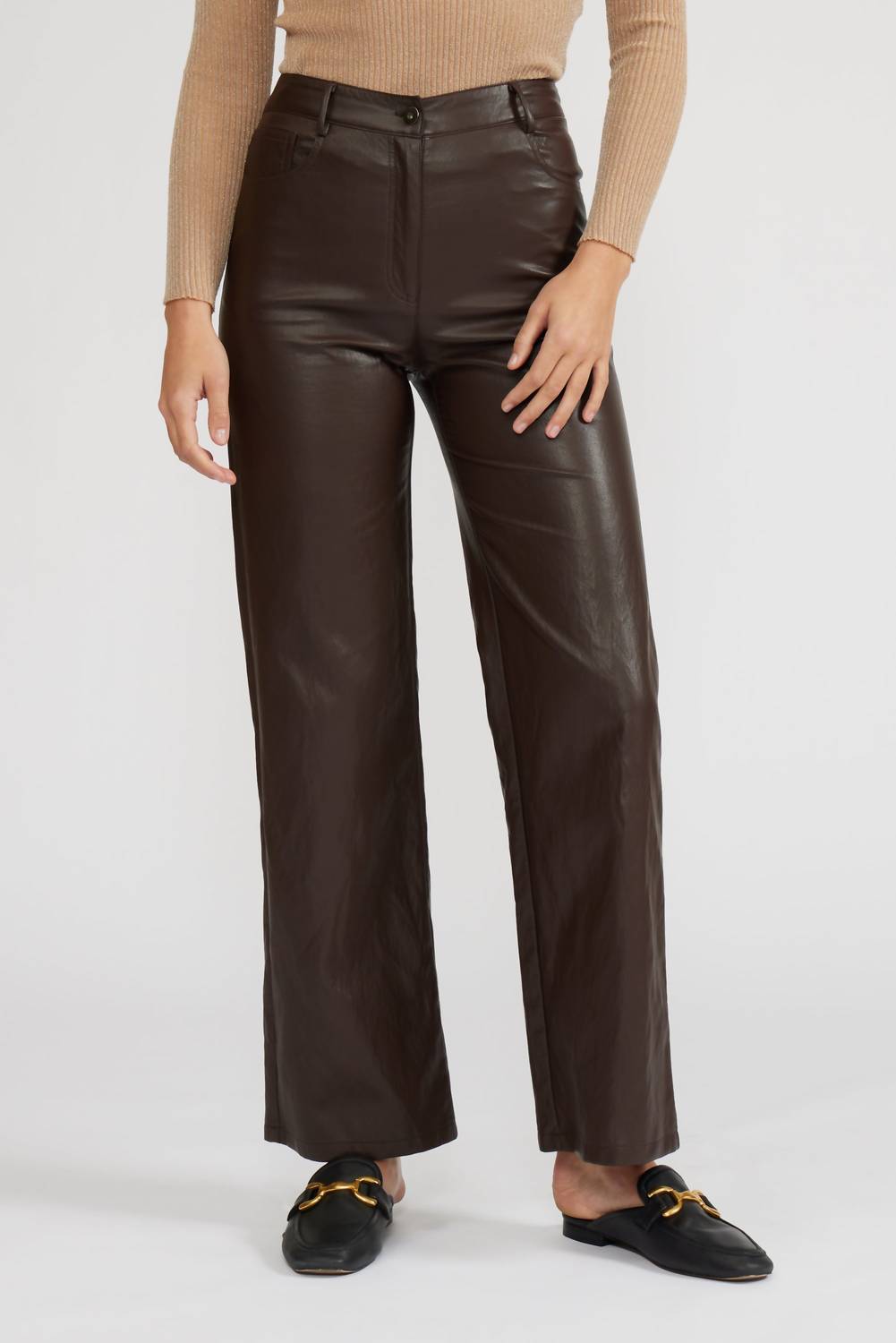 Lucy Paris - Adler Faux Leather Pants – Snagged & Bagged