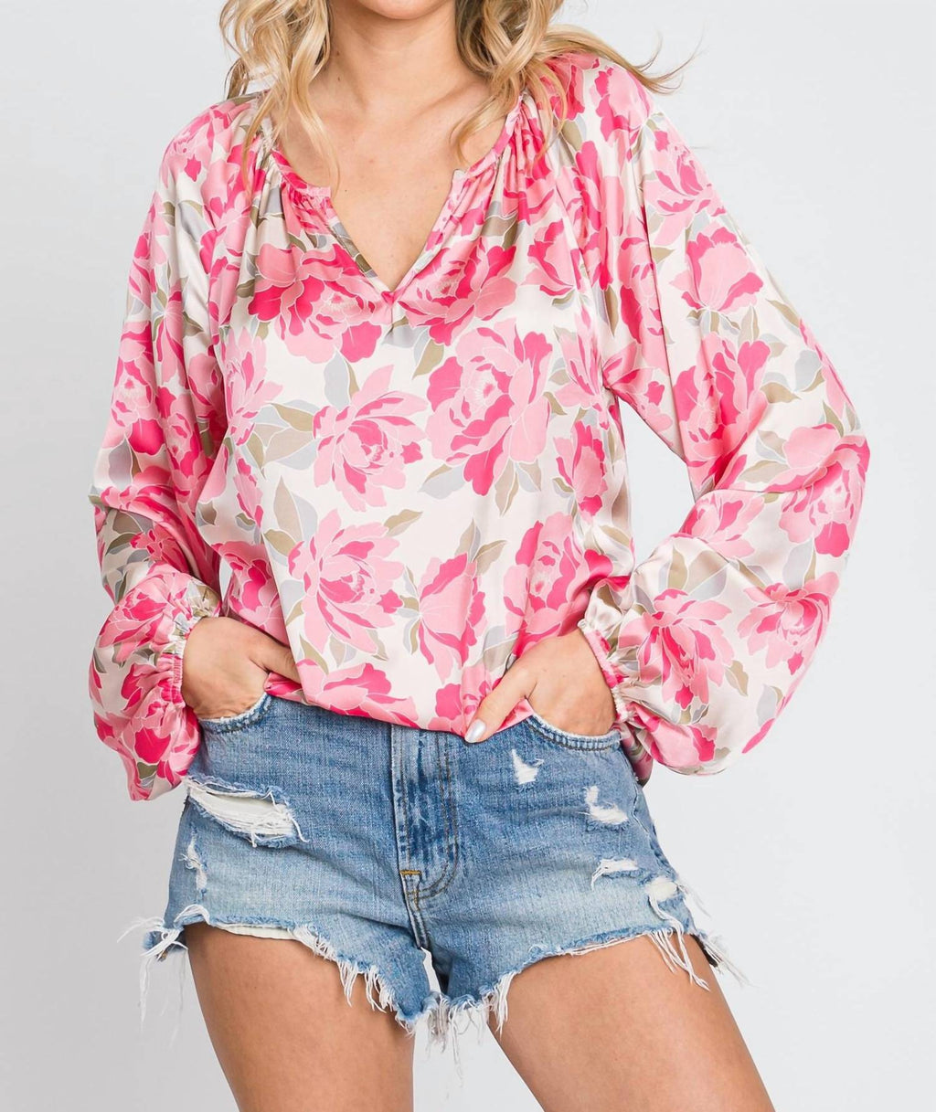 Emily Wonder - Satin Silky V Neck Blouse – Snagged & Bagged