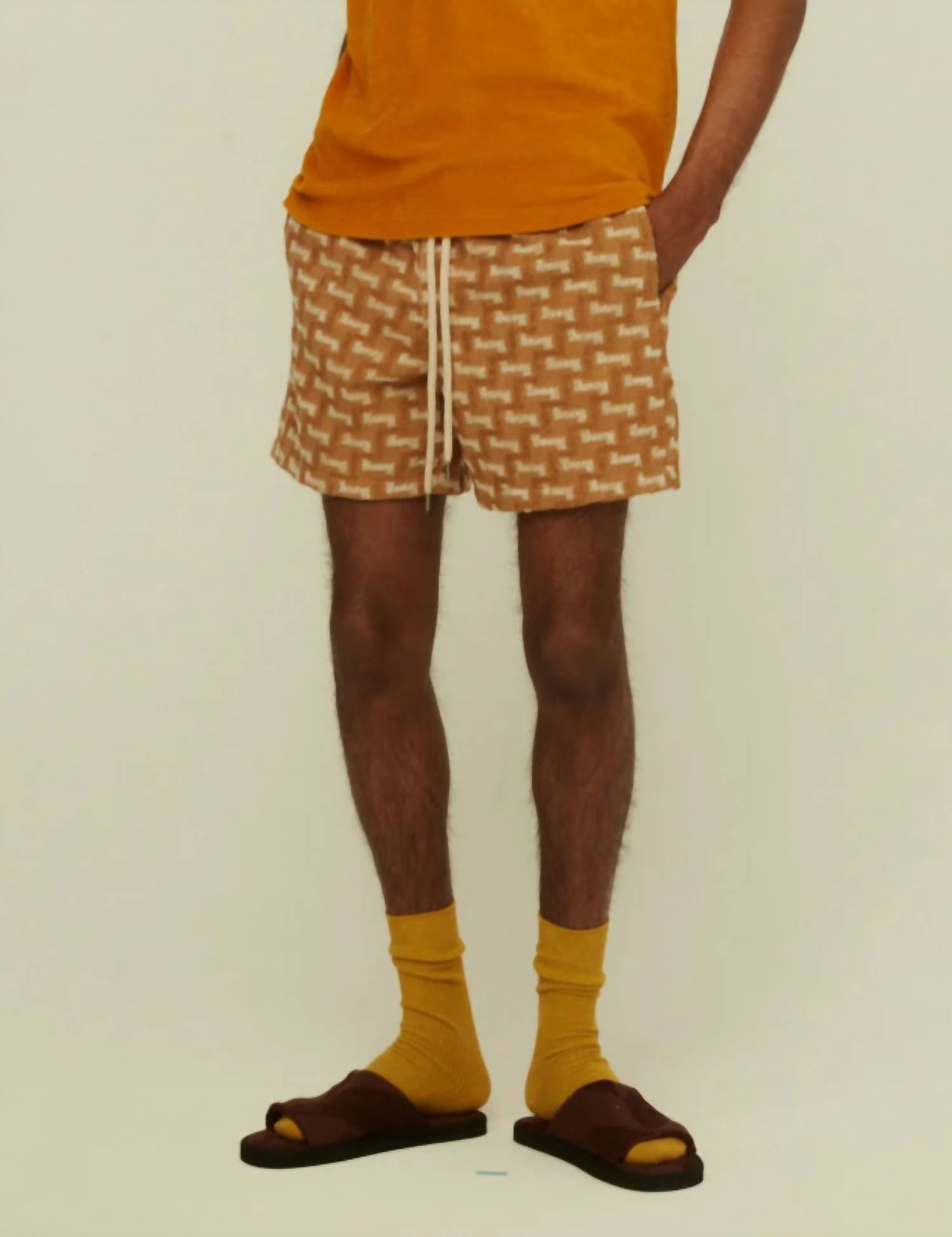 Oas - Camel Layer Zig Terry Shorts – Snagged & Bagged