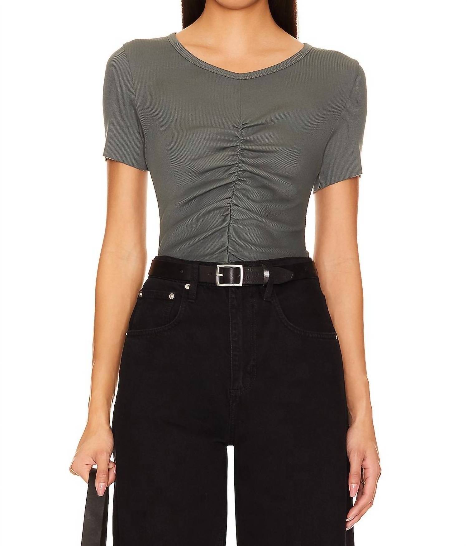 Nation Ltd - Nevina Seamed Gathered Tee Shirt – Snagged & Bagged