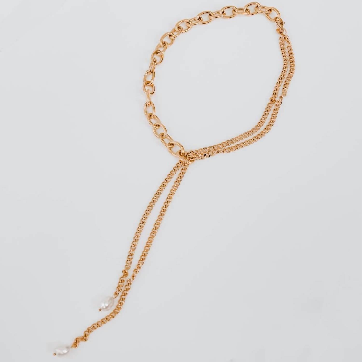 Pretty Simple - Women's Dripped In Chains And Pearls Necklace – Snagged ...