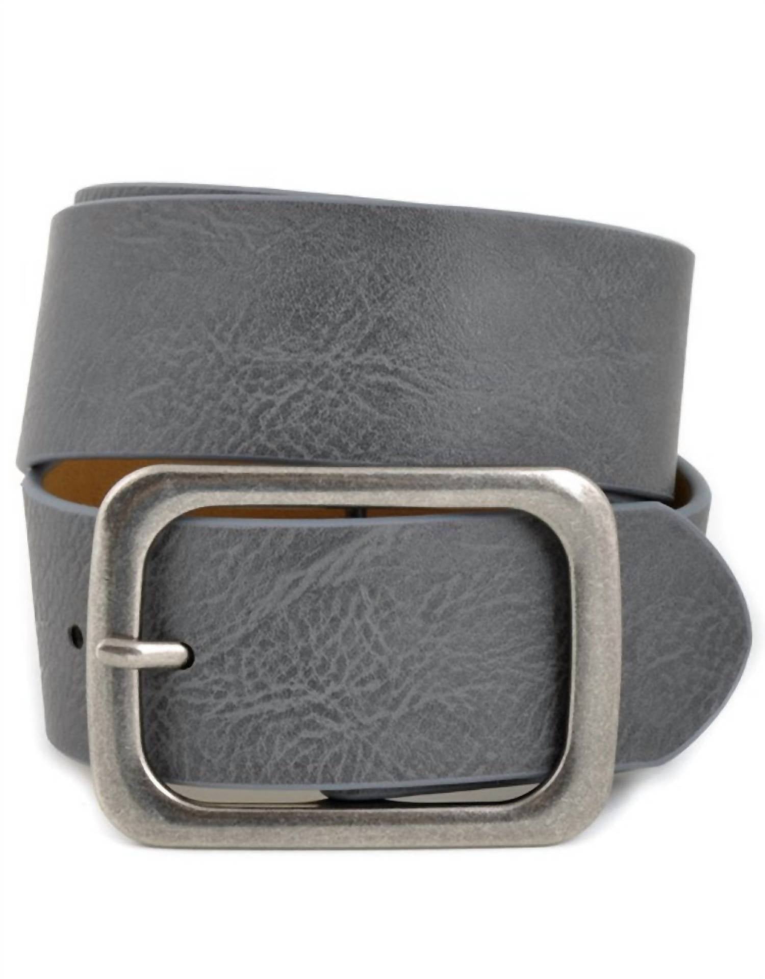Anzell - Women's Square Buckle Leatherette Belt – Snagged & Bagged