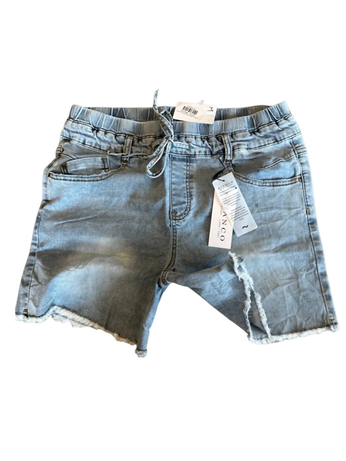 Bianco - Women's Drawstring Jean Shorts – Snagged & Bagged