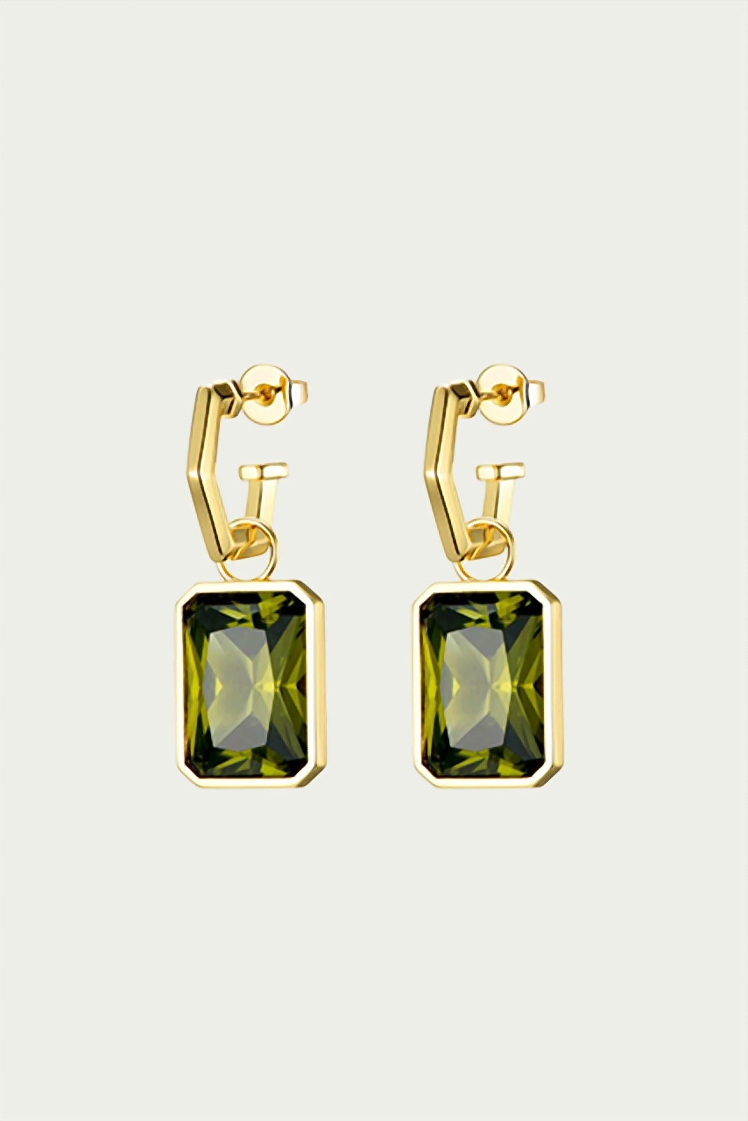 VOLT GEMSTONE STATEMENT EARRINGS – Snagged & Bagged