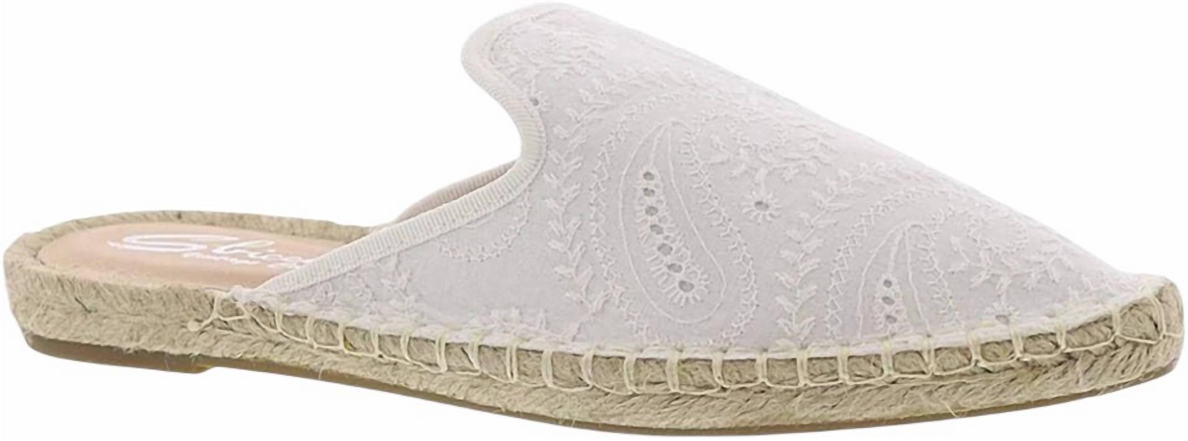Sbicca - Women's High Vamp Pointed Espadrille Flat Mule – Snagged & Bagged