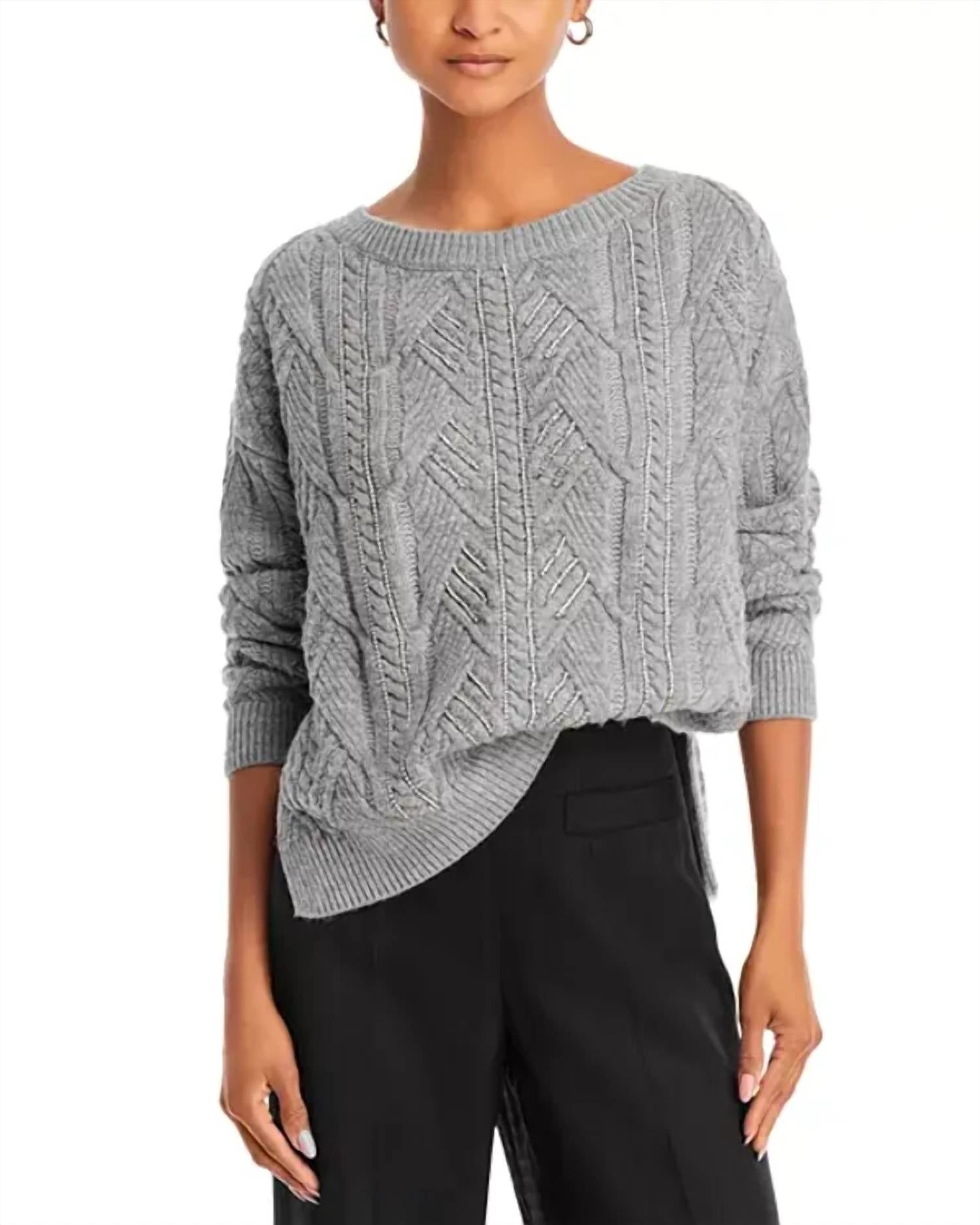 Ramy Brook - Lucille Cable Knit Sweater – Snagged & Bagged