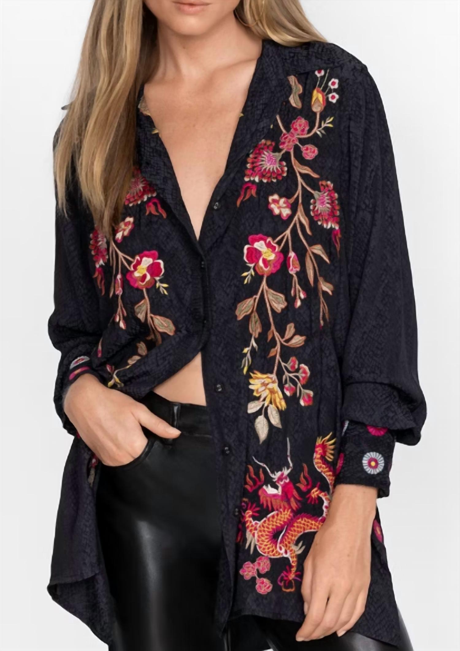Johnny Was - Lilith High-slit Tunic – Snagged & Bagged