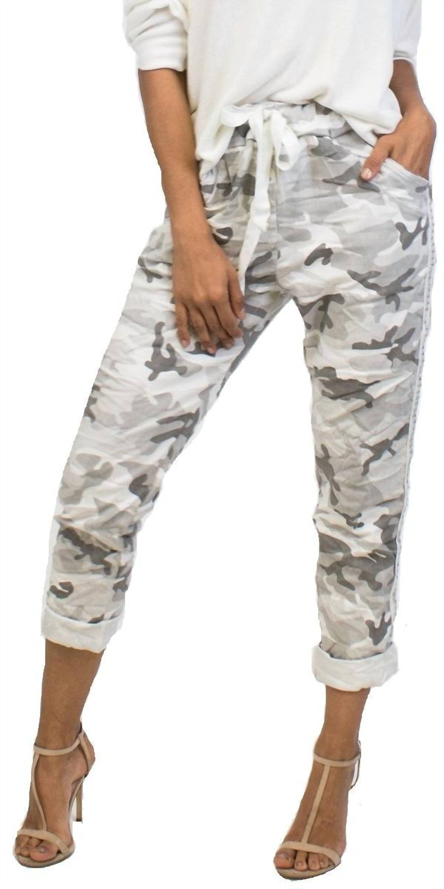 Gigi Moda - Caterina Camo Slim Pants – Snagged & Bagged