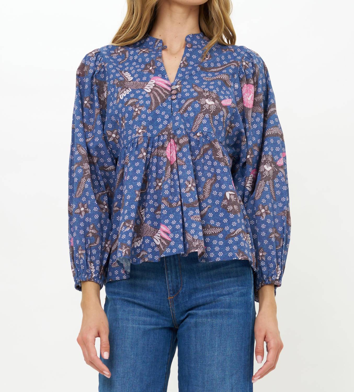 Oliphant - Women's Mandarin Balloon Top – Snagged & Bagged