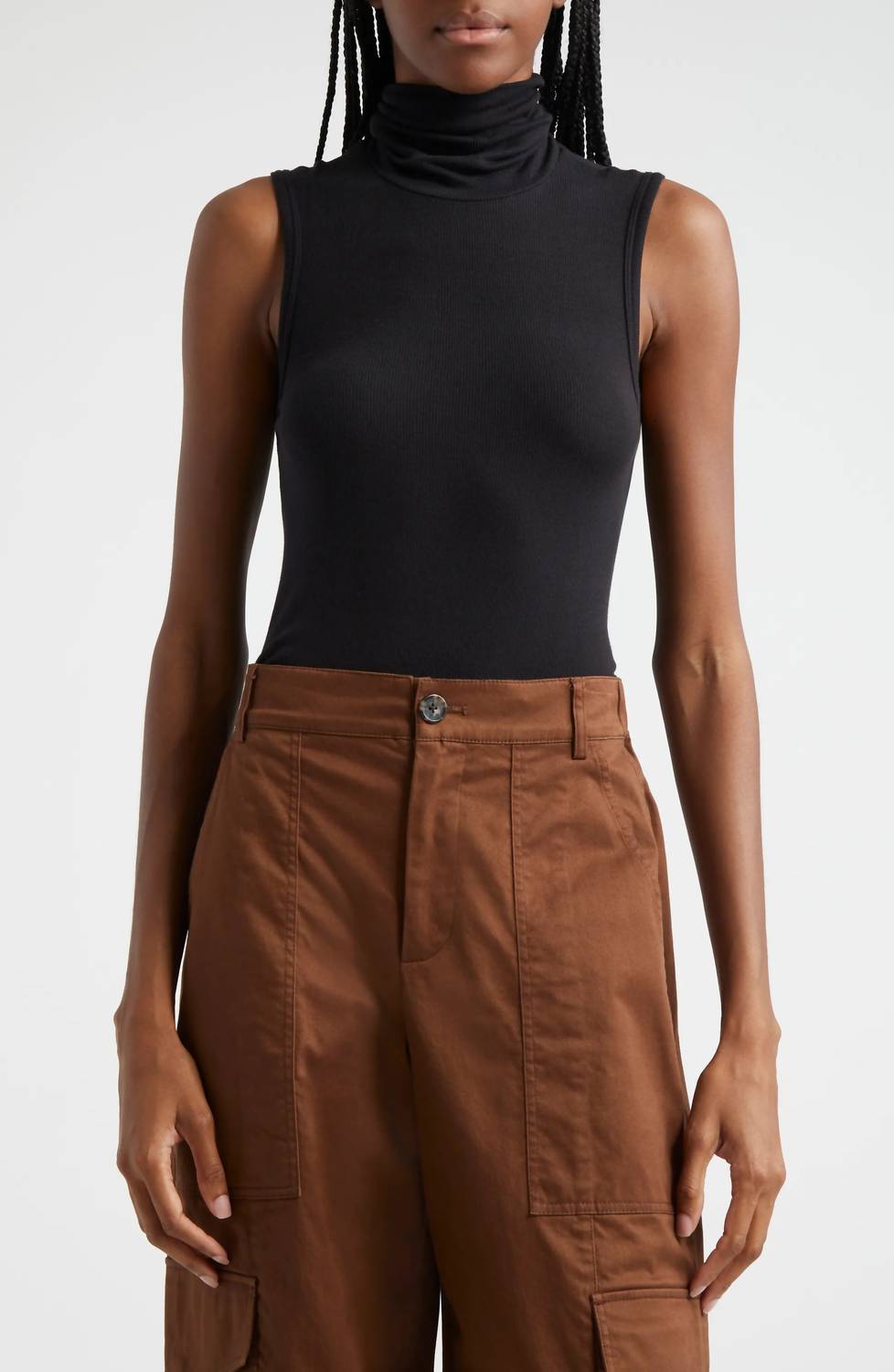 Atm - Modal Rib Sleeveless Turtleneck Tank Top – Snagged & Bagged