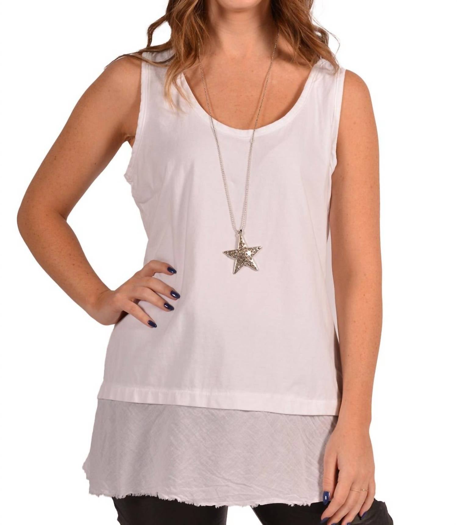 Catherine Lillywhite'S - Raw Edge Cotton Tank – Snagged & Bagged