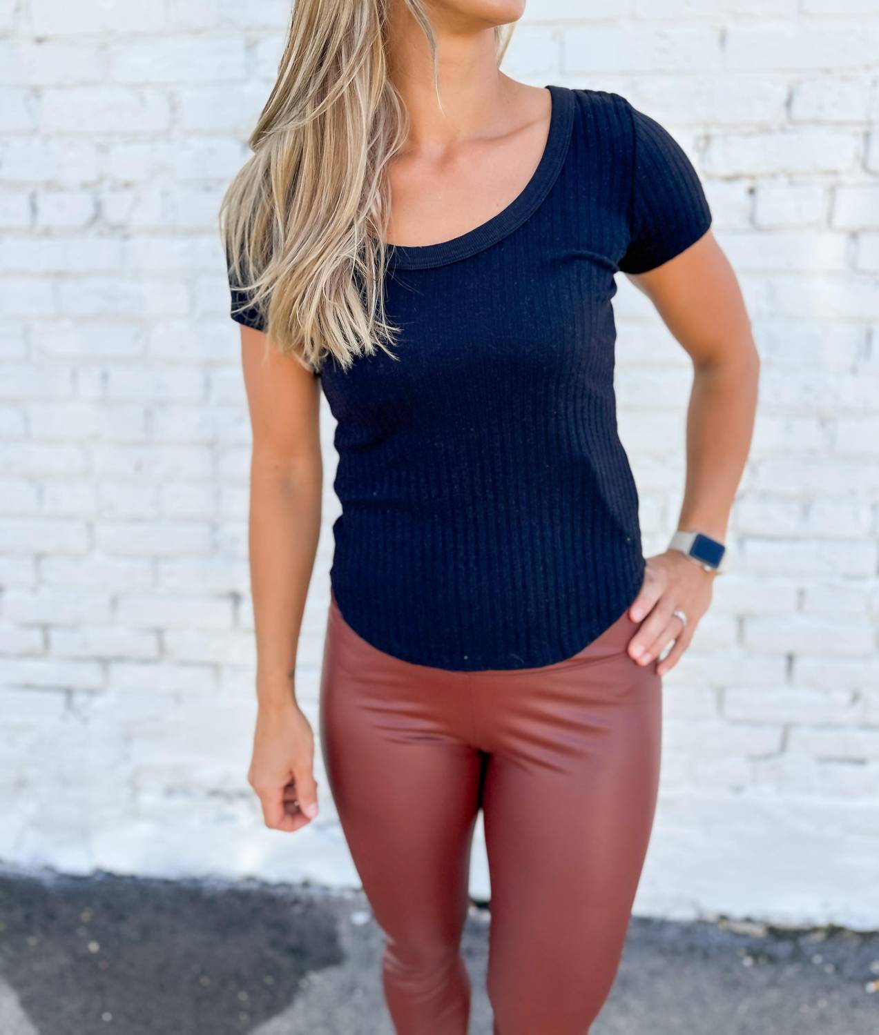 Project Social T - Julie Scoop Neck Rib Tee – Snagged & Bagged