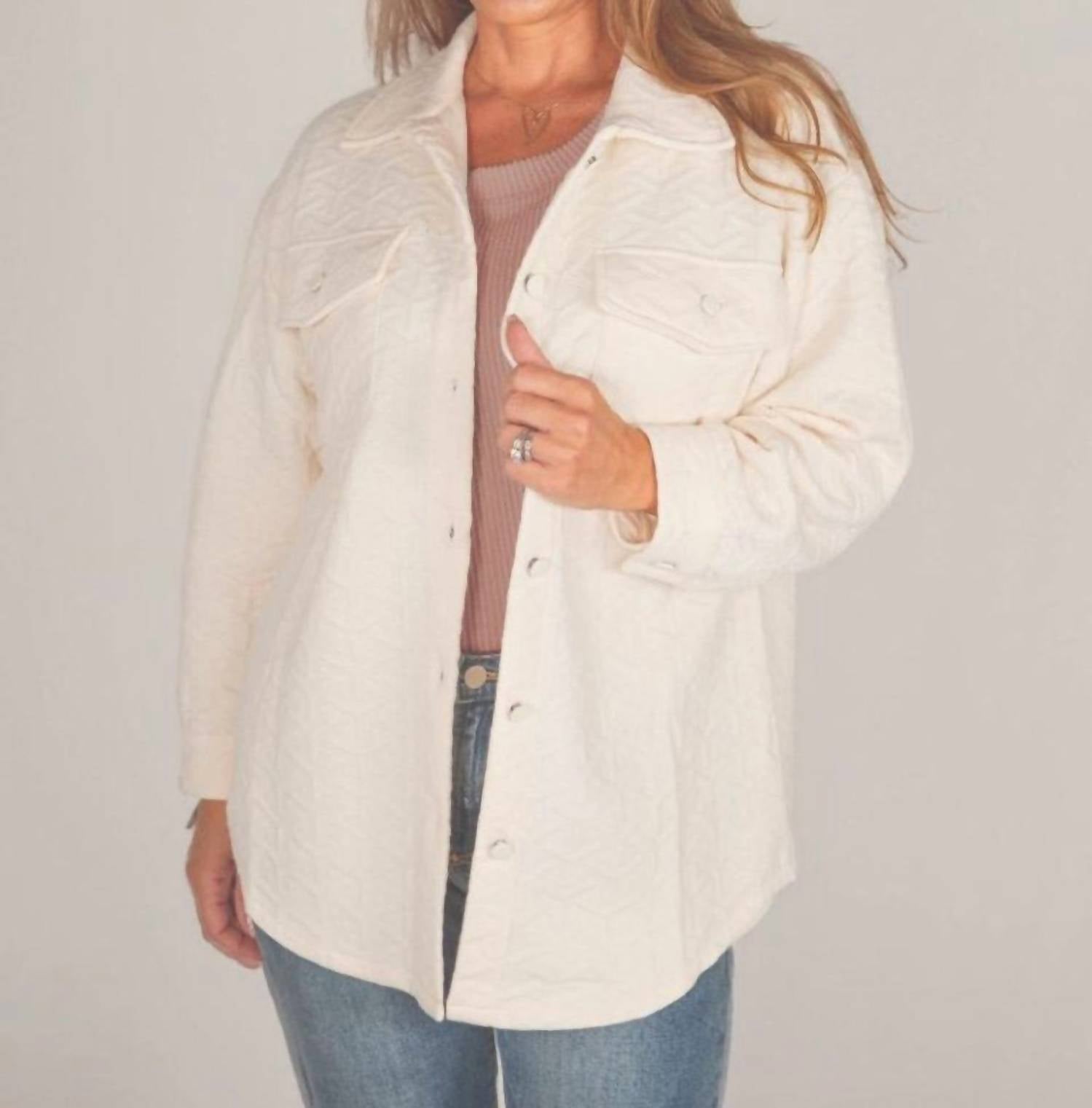 Simply Southern - Quilted Button Up Shacket – Snagged & Bagged