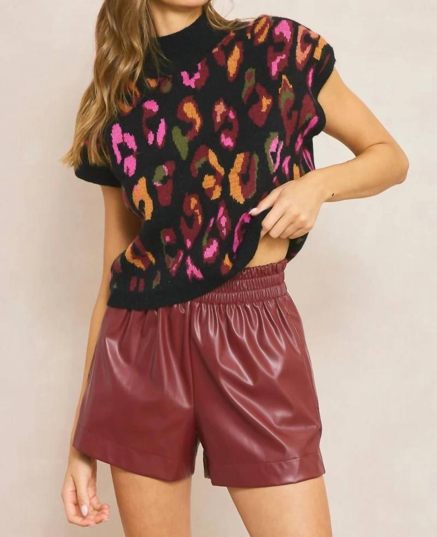 Entro - Leopard Print Sweater – Snagged & Bagged