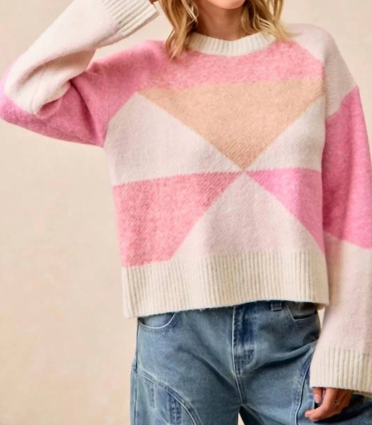 Thml - Colorblock Crewneck Sweater – Snagged & Bagged