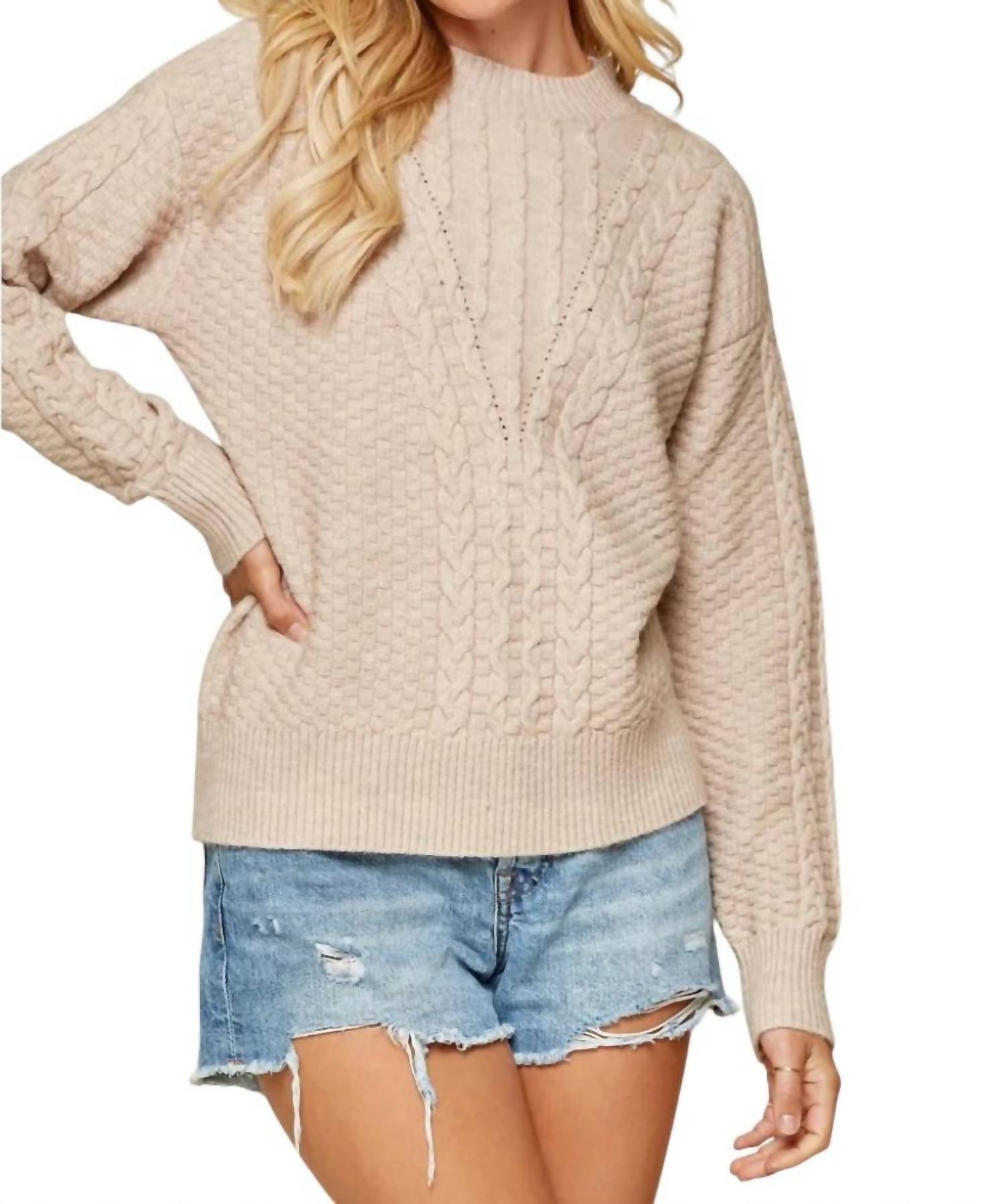 Andree By Unit - It's A Good Life Cable Sweater – Snagged & Bagged