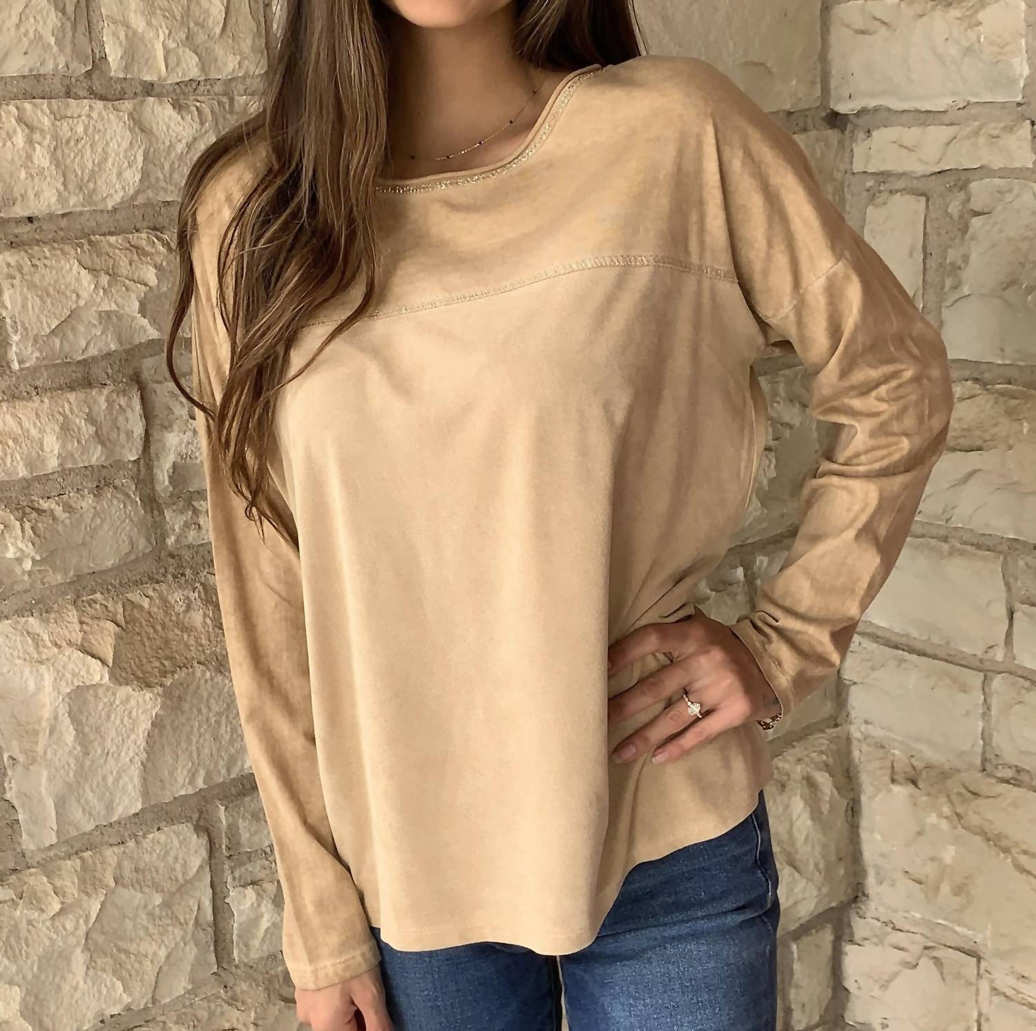 Long Sleeve Round Neck Tunic – Snagged & Bagged