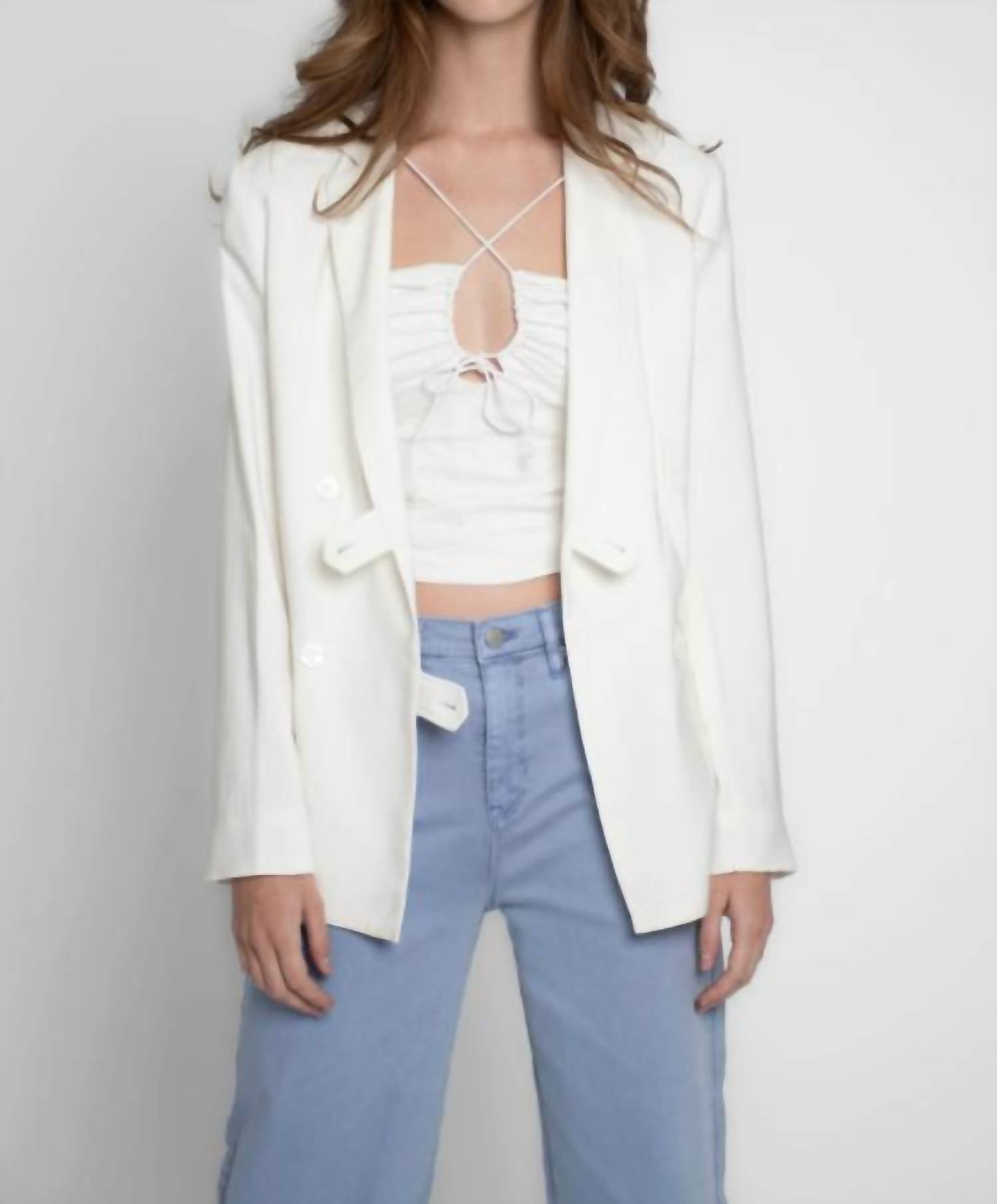 Nicole Miller - Feather Crepe Blazer – Snagged & Bagged