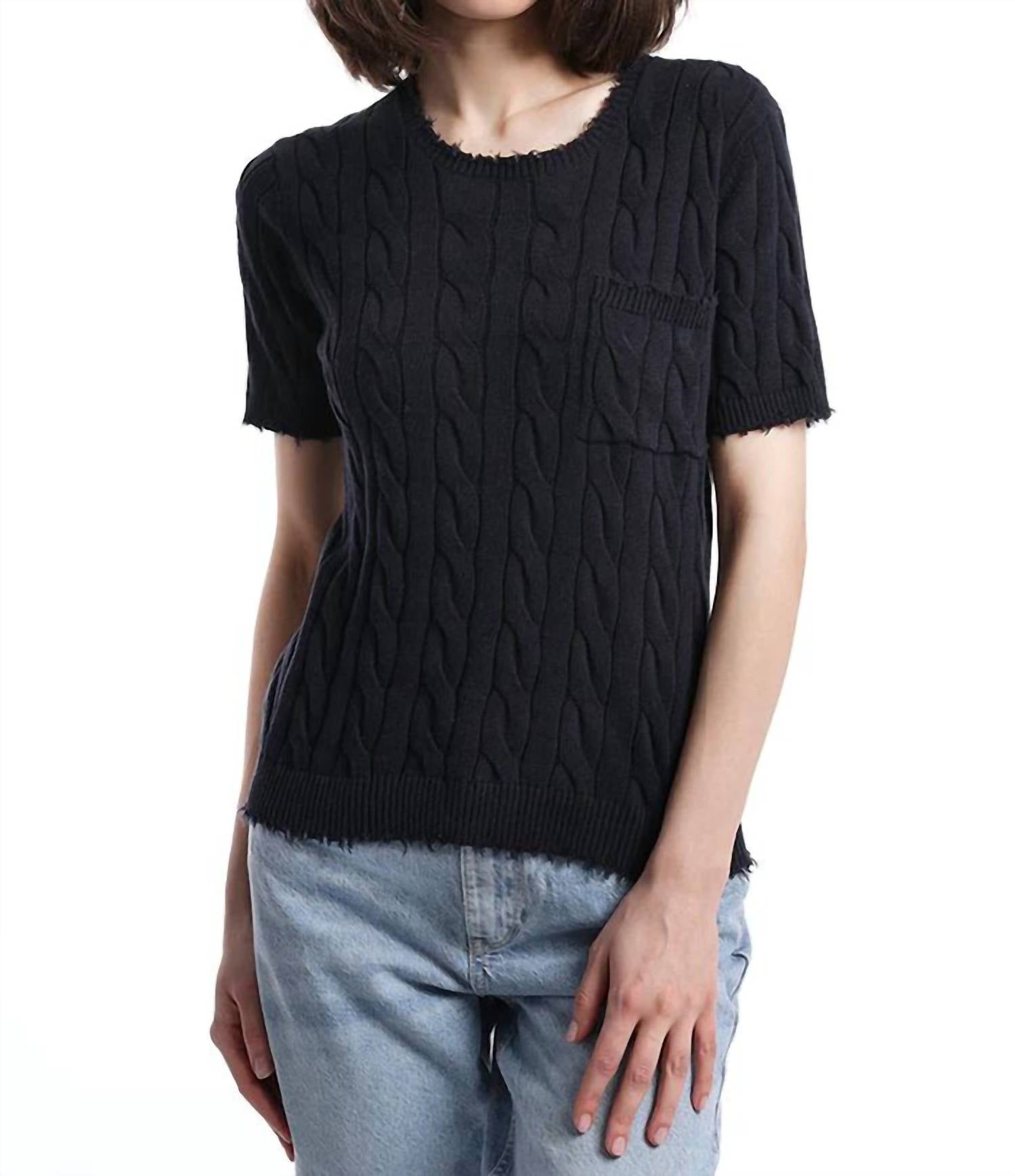 Minnie Rose - Cotton Frayed Cable Tee – Snagged & Bagged