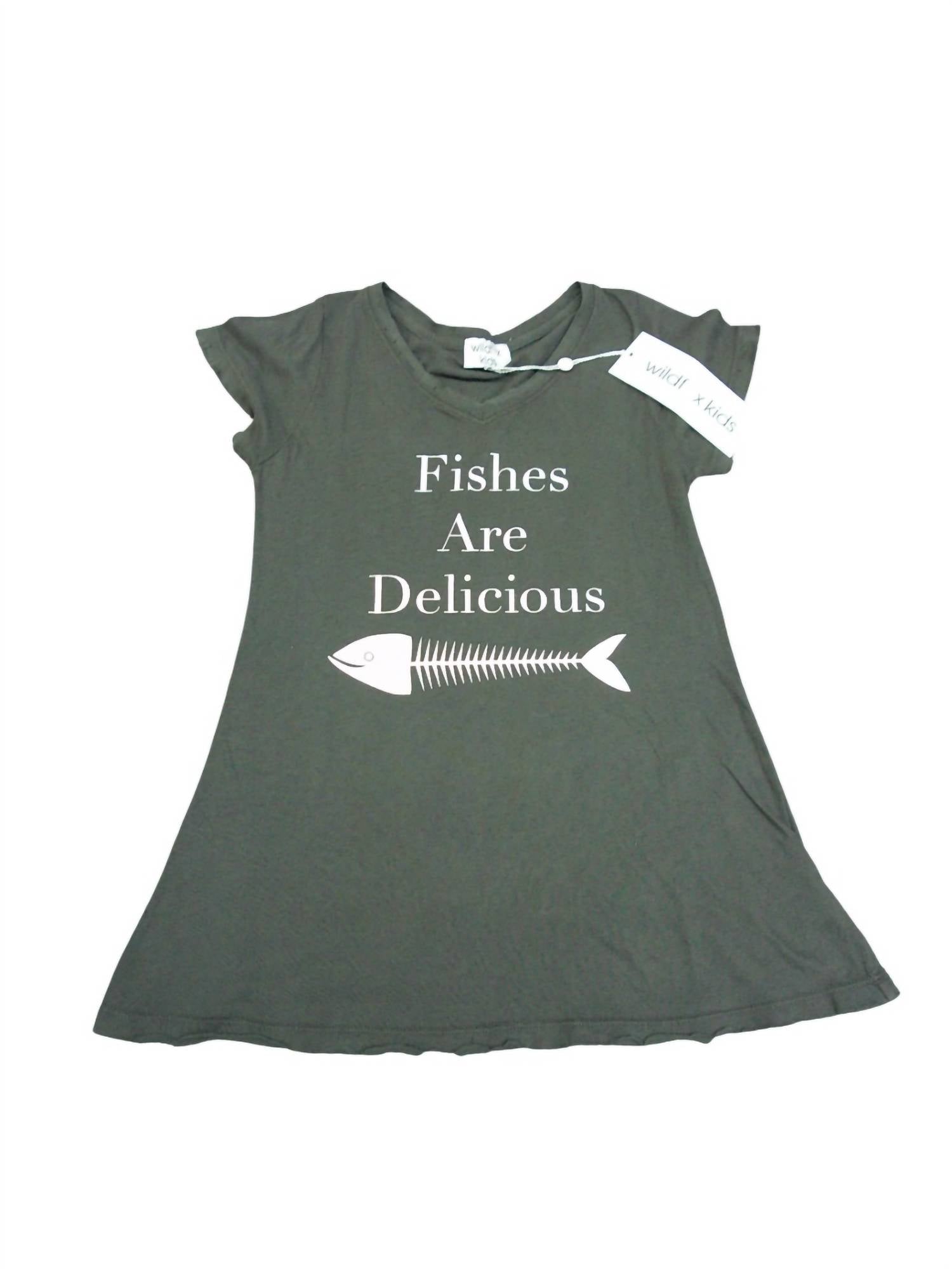 Wildfox - Kids' Fishes Are Delicious Fish Skeleton Tee – Snagged & Bagged
