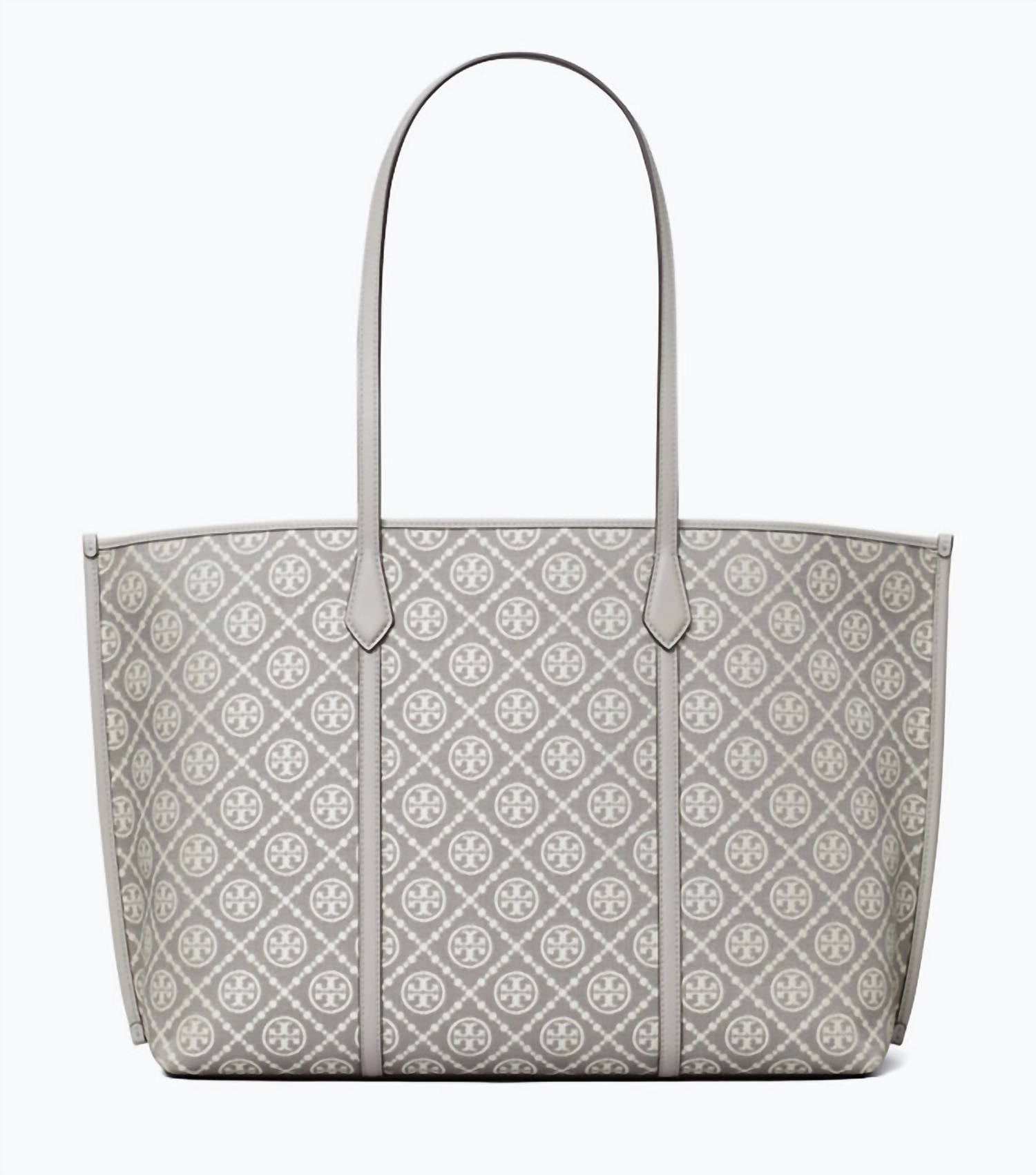 Tory Burch - Women's Perry T Monogram Jacquard Tote Bag – Snagged & Bagged