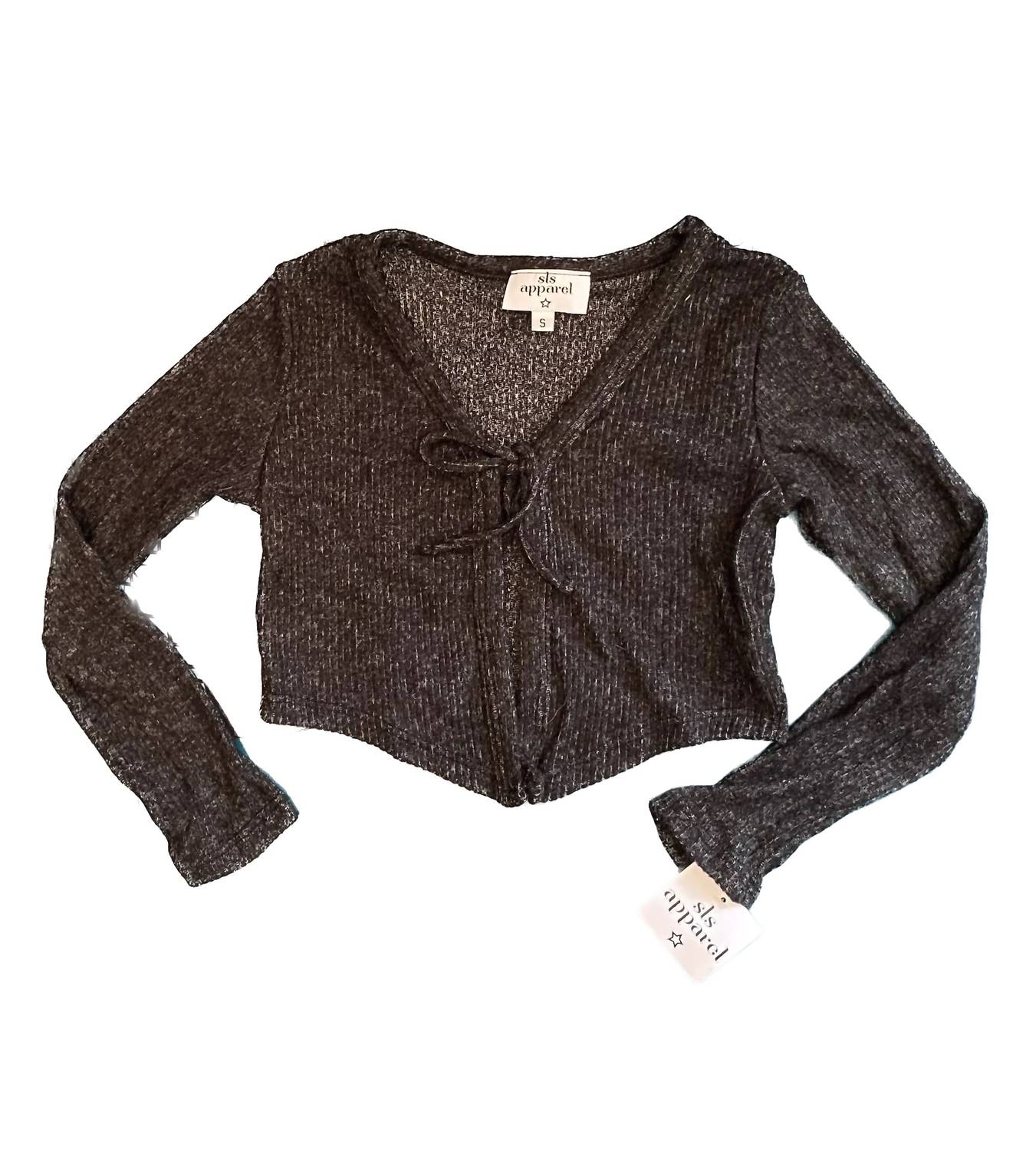 Sls Apparel - GIRLS KNIT RIB TIE CARDIGAN – Snagged & Bagged