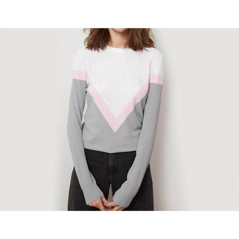 Autumn Cashmere - Mesh Color Block Yoke Sweater – Snagged & Bagged
