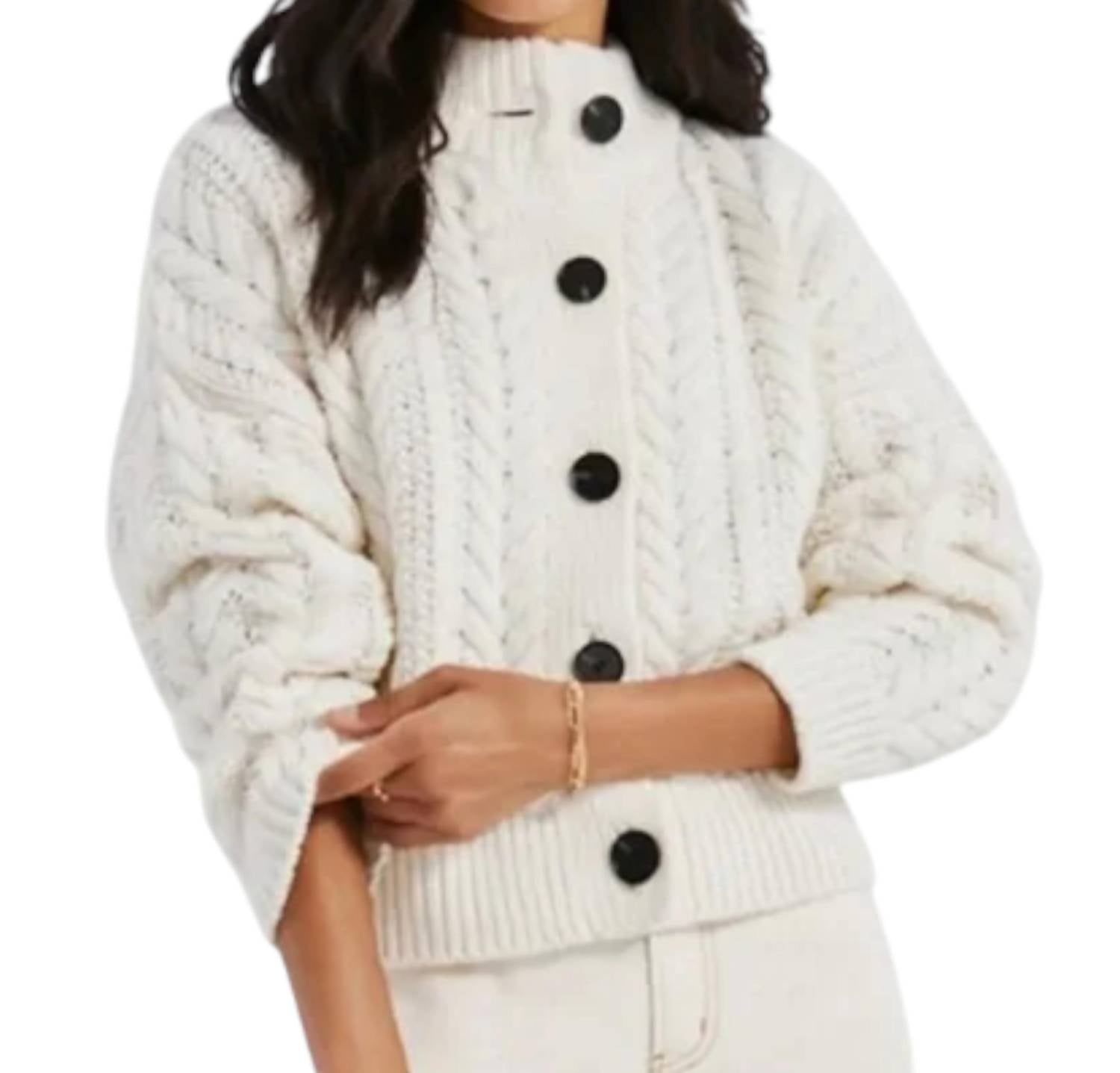 Something Navy - Cable Knit Cardigan – Snagged & Bagged