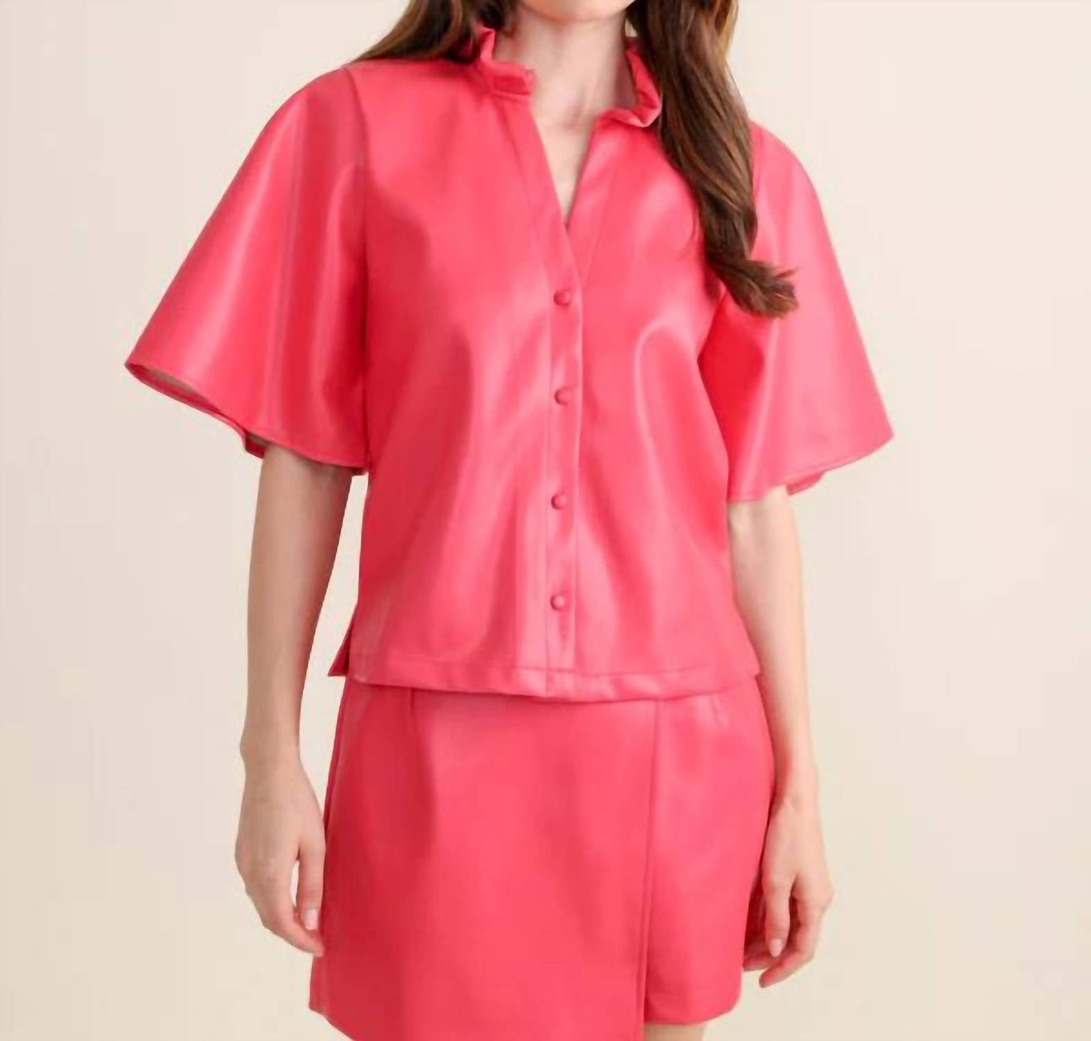 S'Edge - Kara Leather Top – Snagged & Bagged