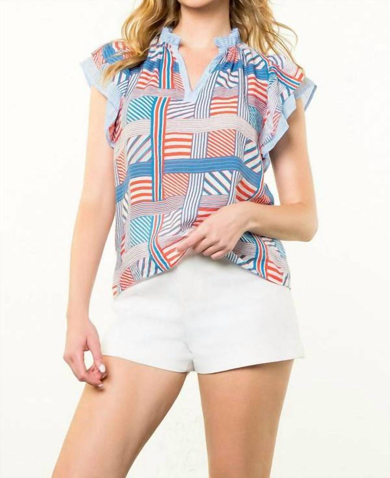Thml - Flag Flutter Sleeve Blouse – Snagged & Bagged