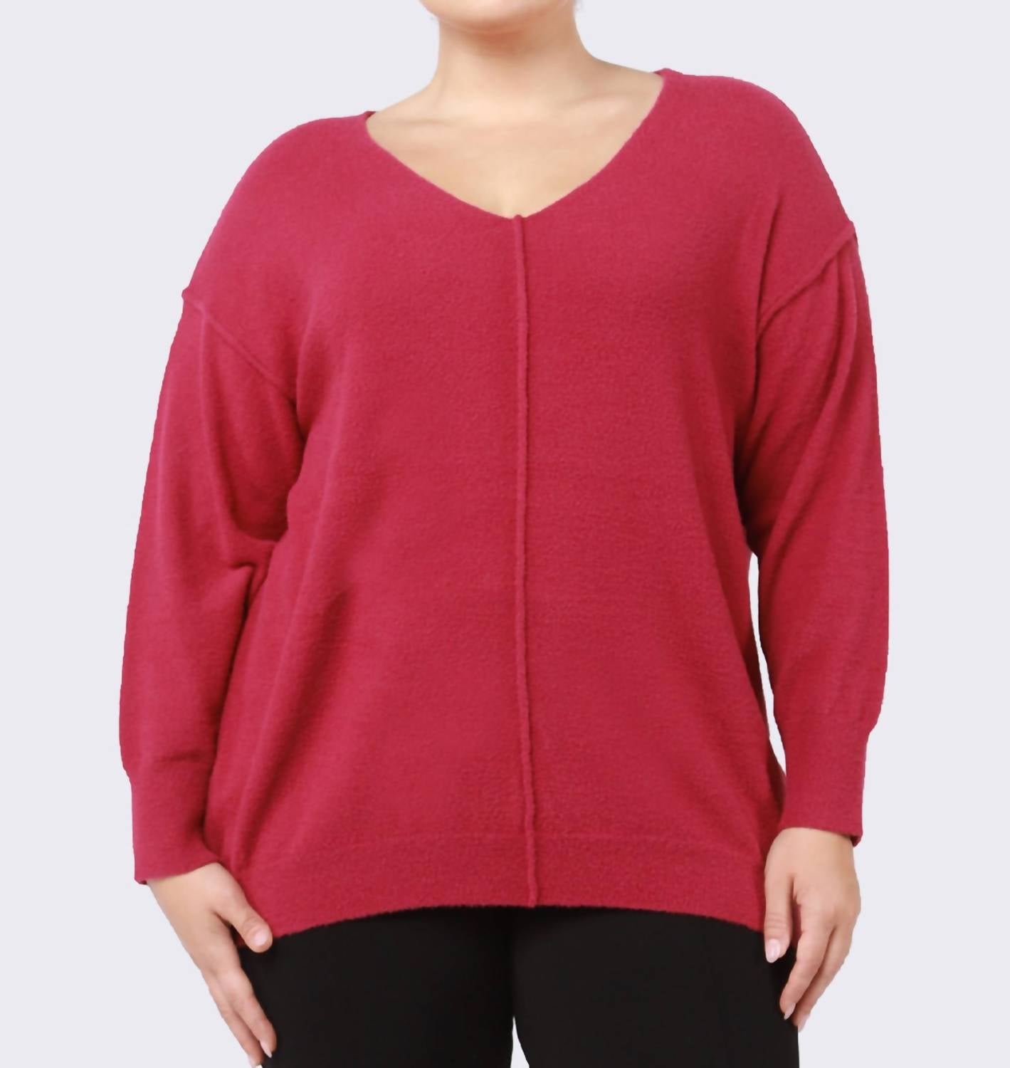 Dex - Bright Ultra Soft V-neck Sweater – Snagged & Bagged