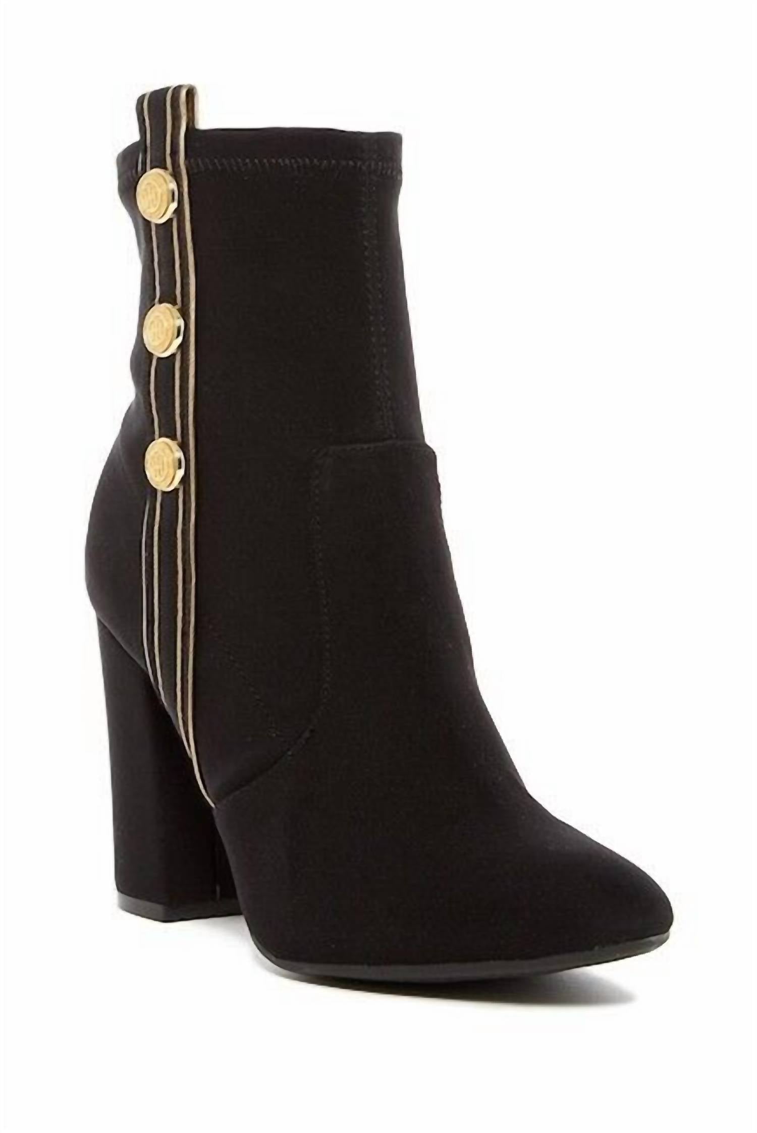Tommy Hilfiger - Women's Drexel Stretch Neoprene Buttons Ankle Boots ...