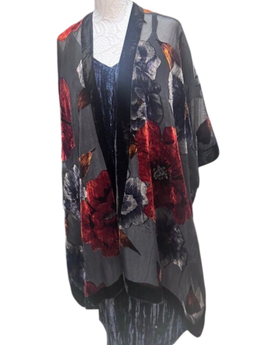 Paparazzi By Biz - Burnout Velvet Kimono – Snagged & Bagged